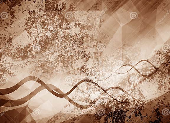 Art Grunge Brown Ragged Abstract Pattern Background Stock Illustration ...