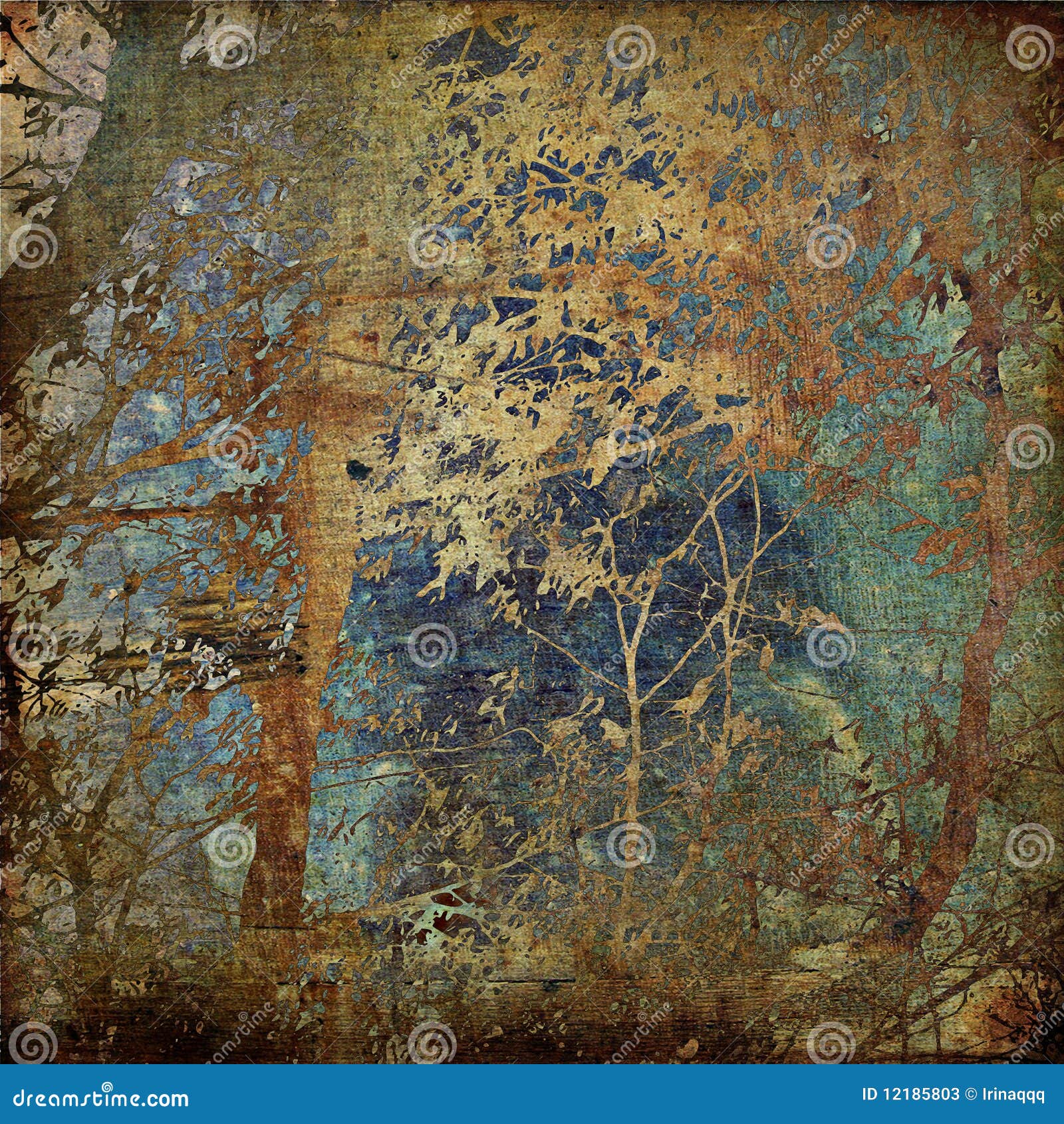 Art Grunge Forest Background Stock Image - Image of autumn, crease ...