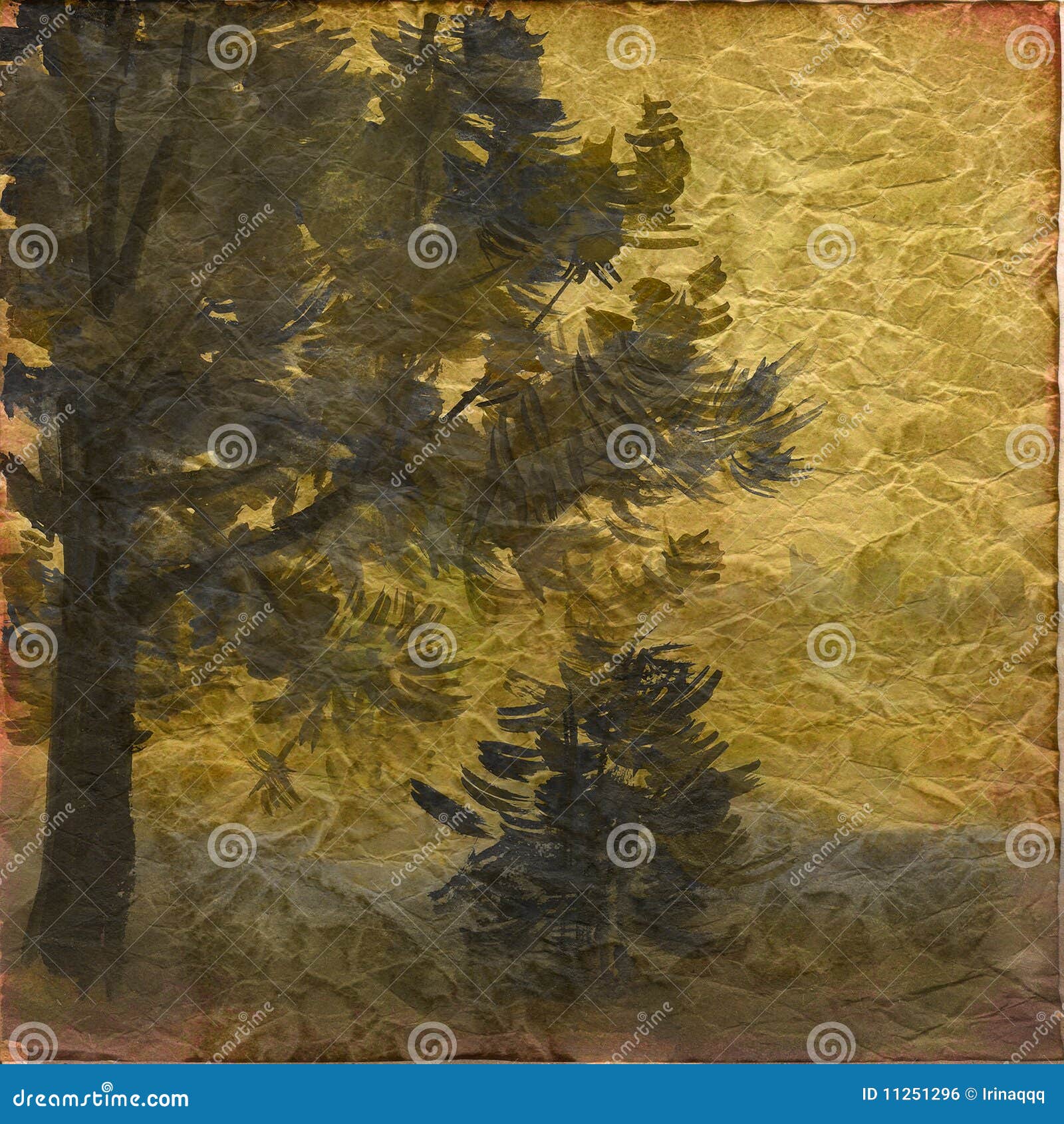 Art grunge tree background stock illustration. Illustration of ...