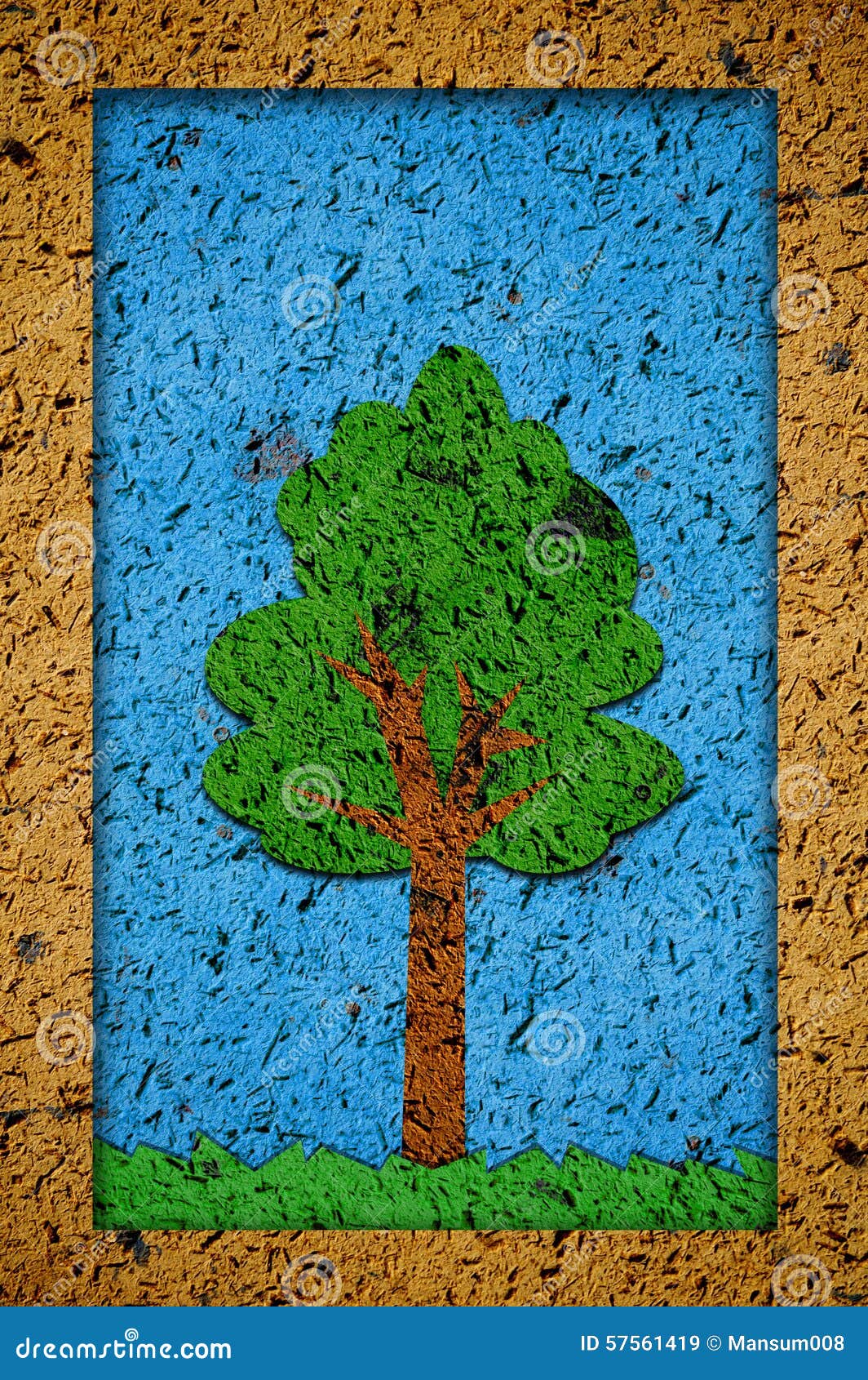 Art grunge tree stock illustration. Illustration of grunge - 57561419