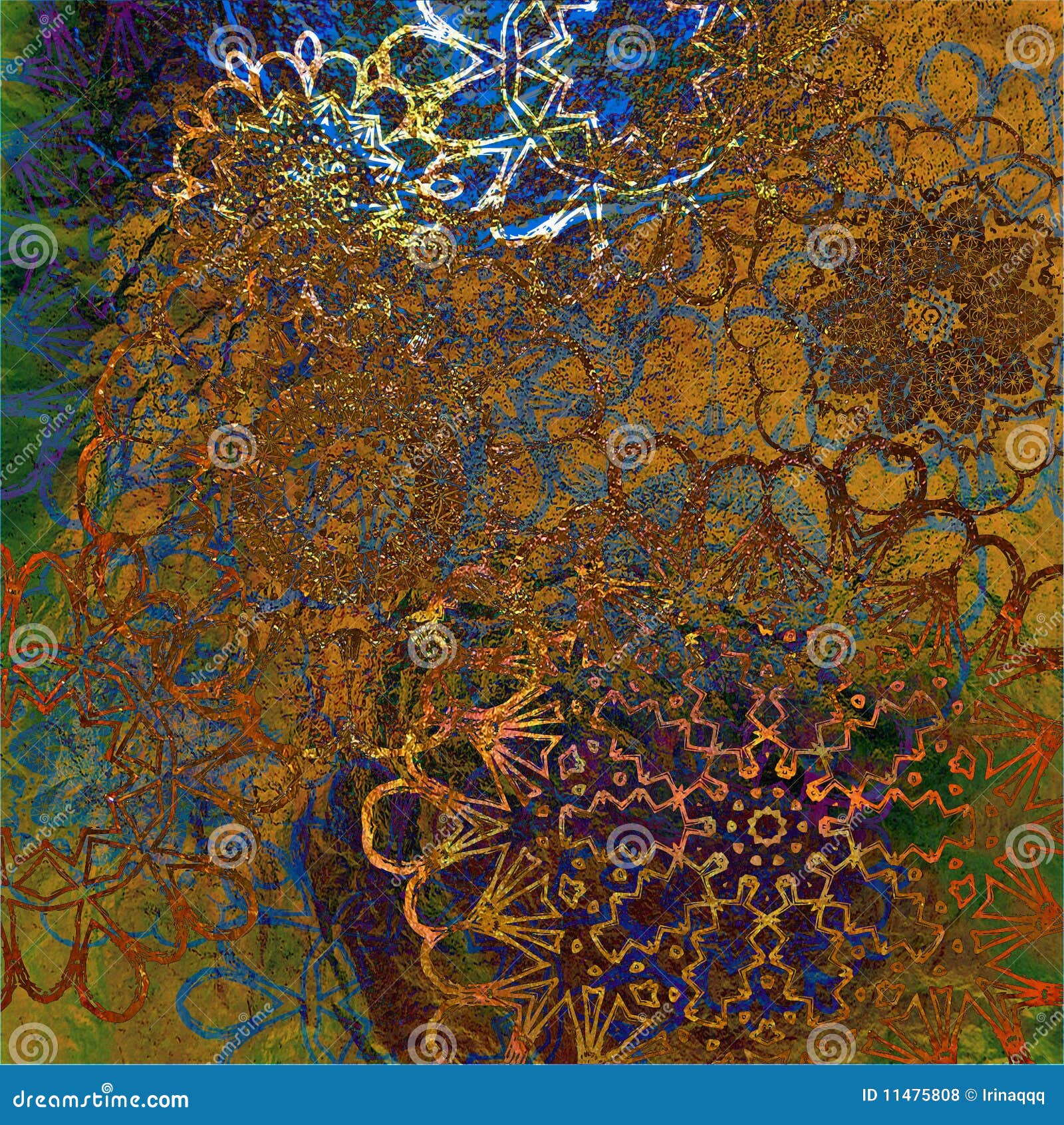 Art Grunge Vintage Abstract Background Stock Illustration ...