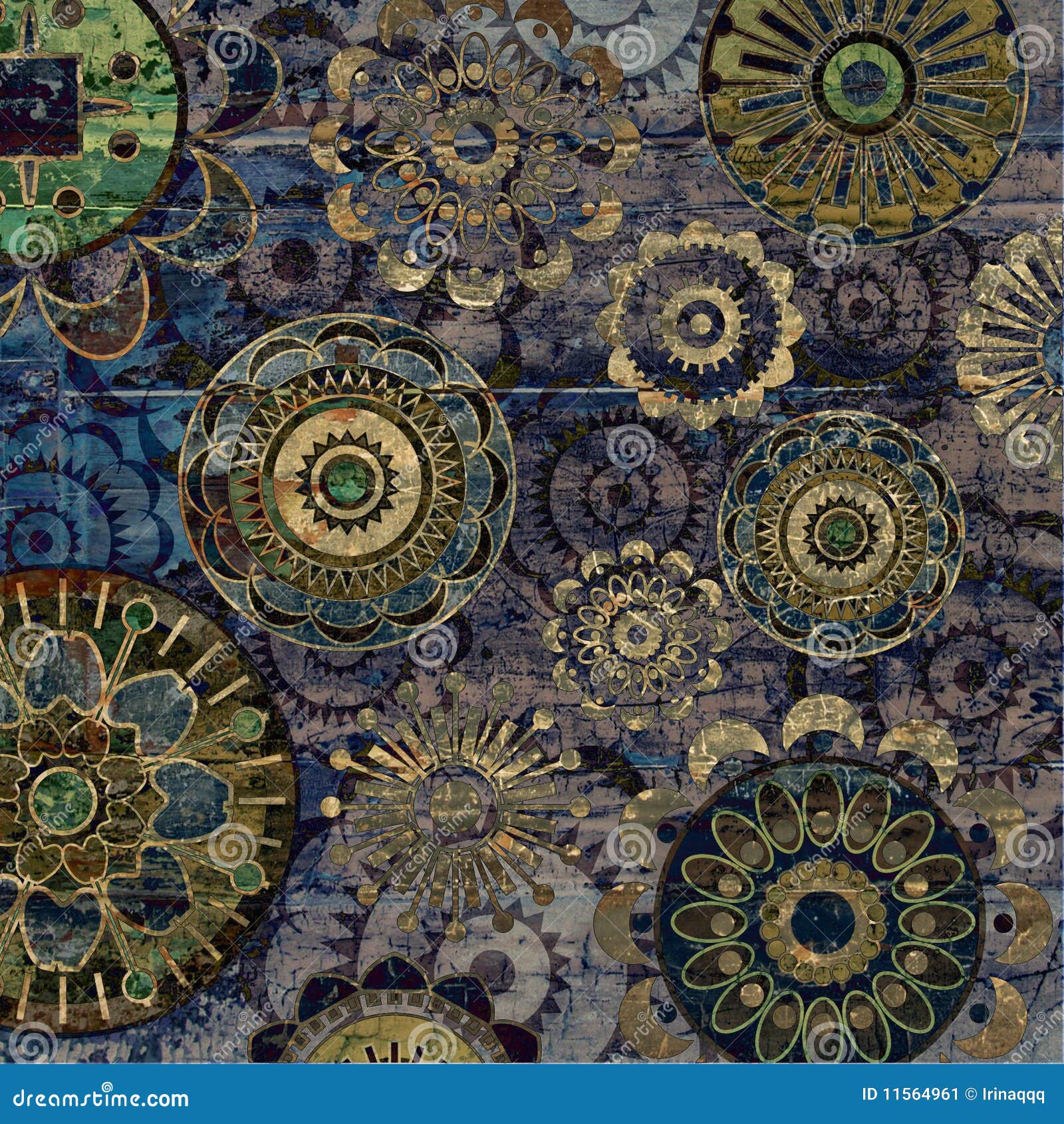 Art Grunge Vintage Abstract Background Stock Illustration ...