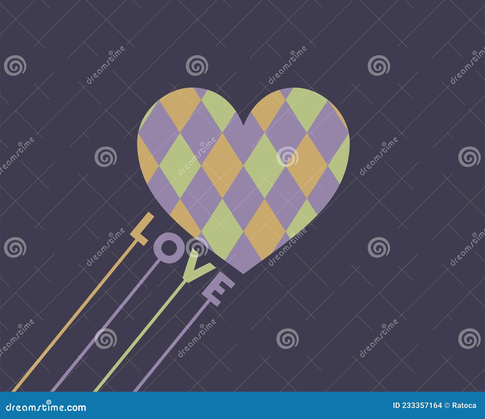 Art heart and love message stock vector. Illustration of engraved ...