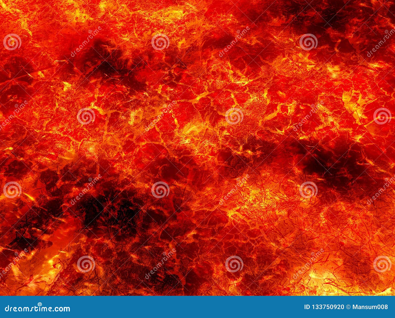 Art Hot Lava Fire Abstract Pattern Background Stock Illustration ...
