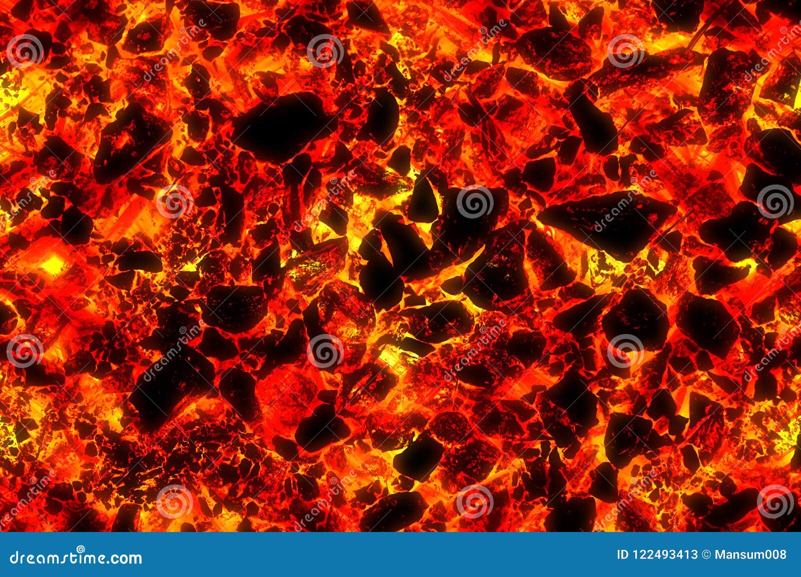 Art Hot Lava Fire Abstract Pattern Background Stock Illustration ...
