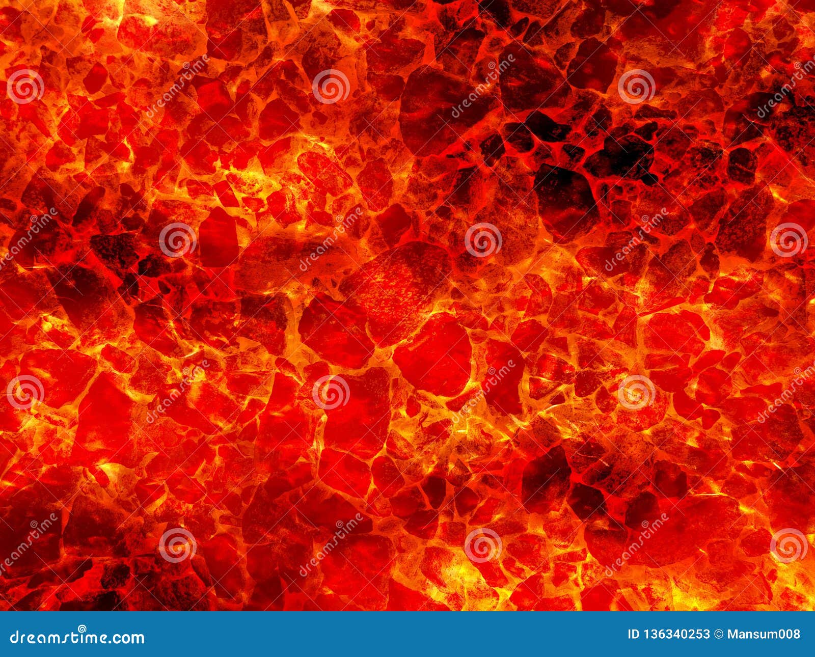 Art Hot Lava Fire Abstract Pattern Background Stock Illustration ...