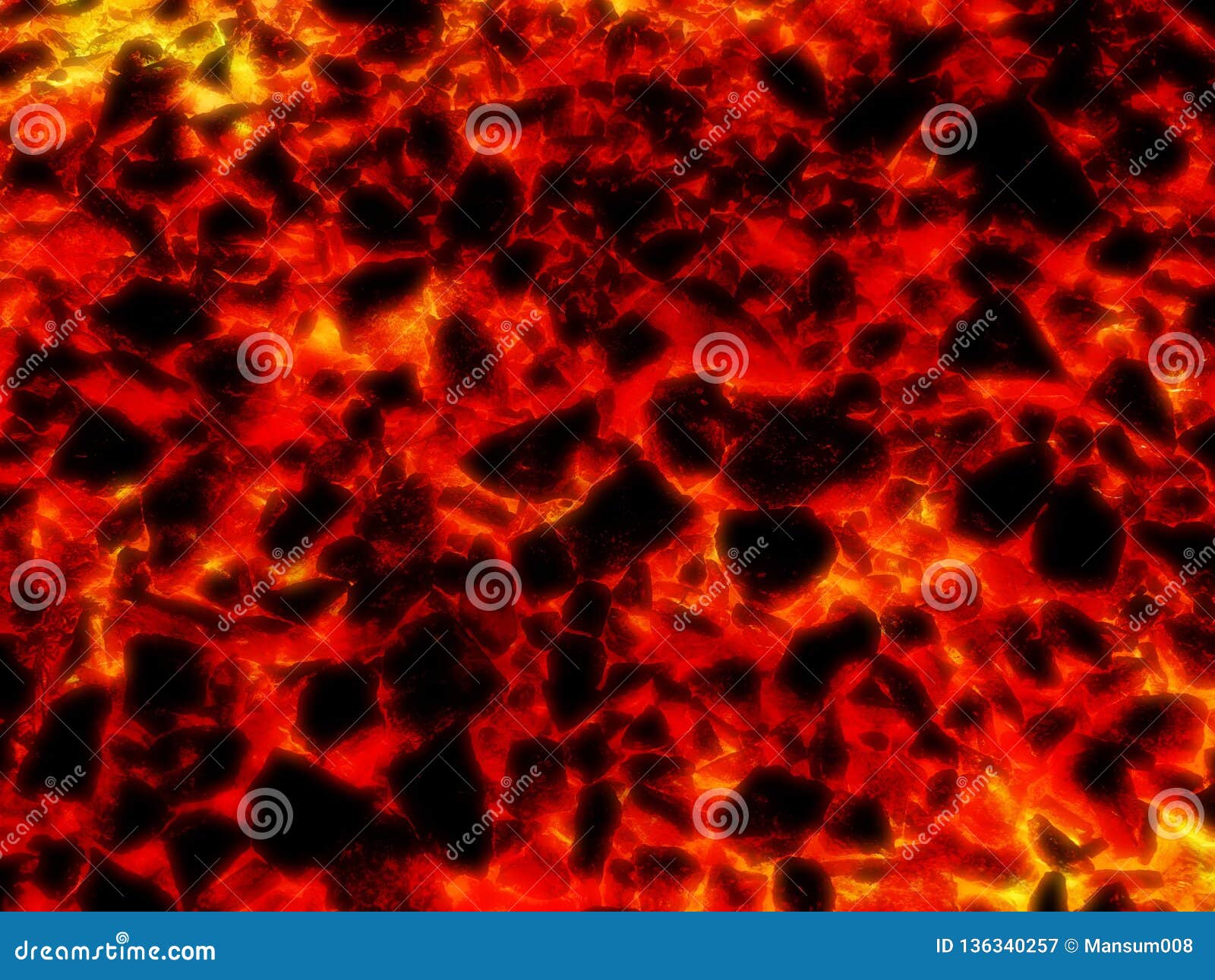 Art Hot Lava Fire Abstract Pattern Background Stock Illustration ...