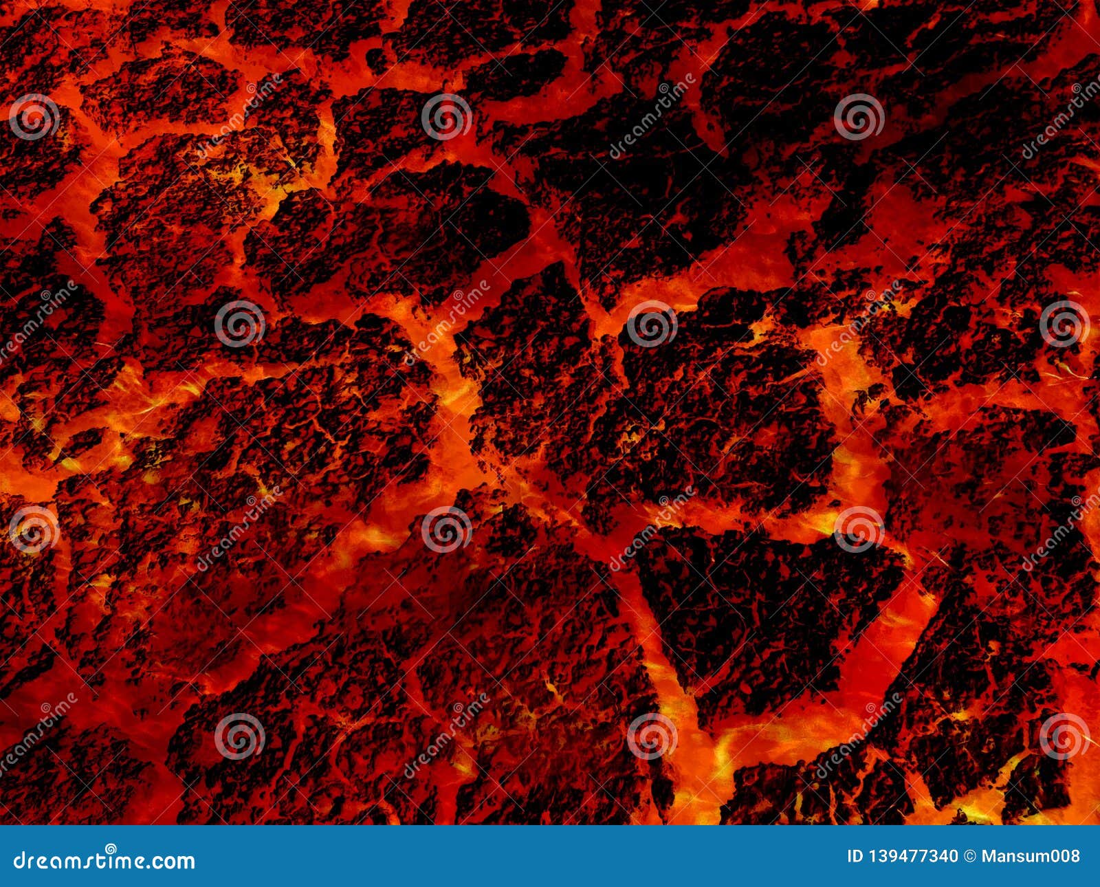Art Hot Lava Fire Abstract Pattern Background Stock Illustration ...