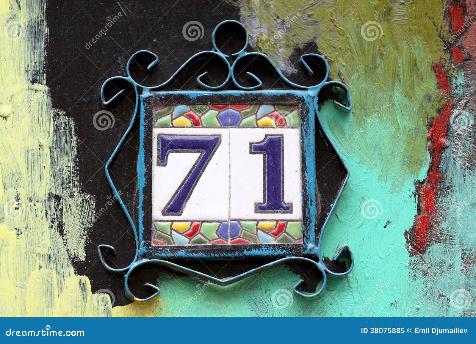 Art house number stock image. Image of entrance, architectural - 38075885