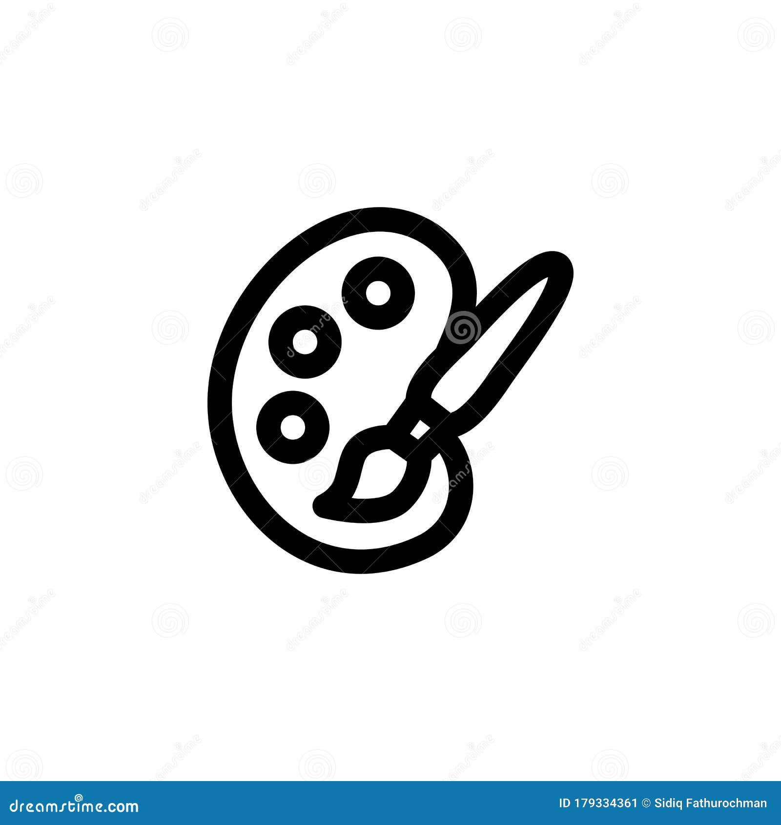 Art Icon stock vector. Illustration of agency, create - 179334361