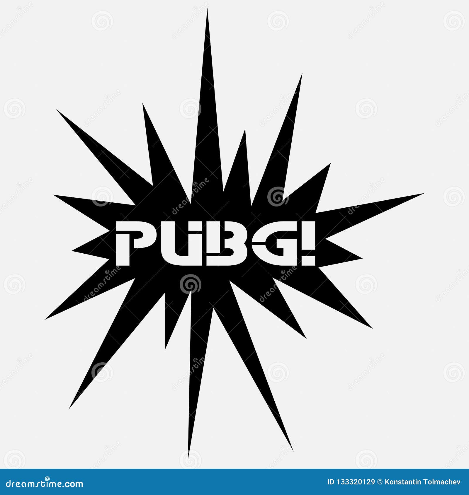 Icon for Network Game Pabg Unknown Player Blast Typography Stock ...