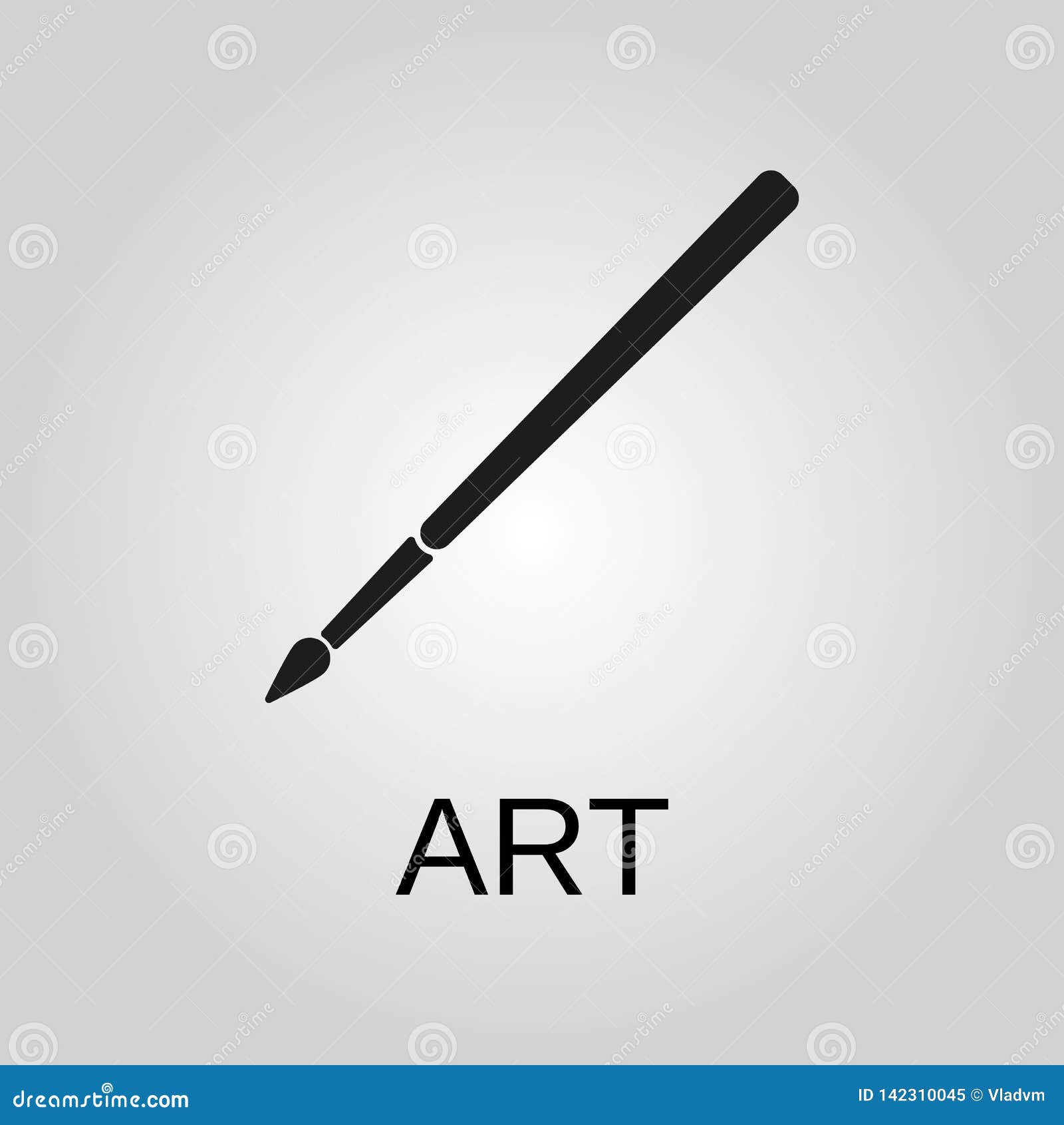 Art Icon. Art Symbol. Flat Design. Stock - Vector Illustration. Stock ...
