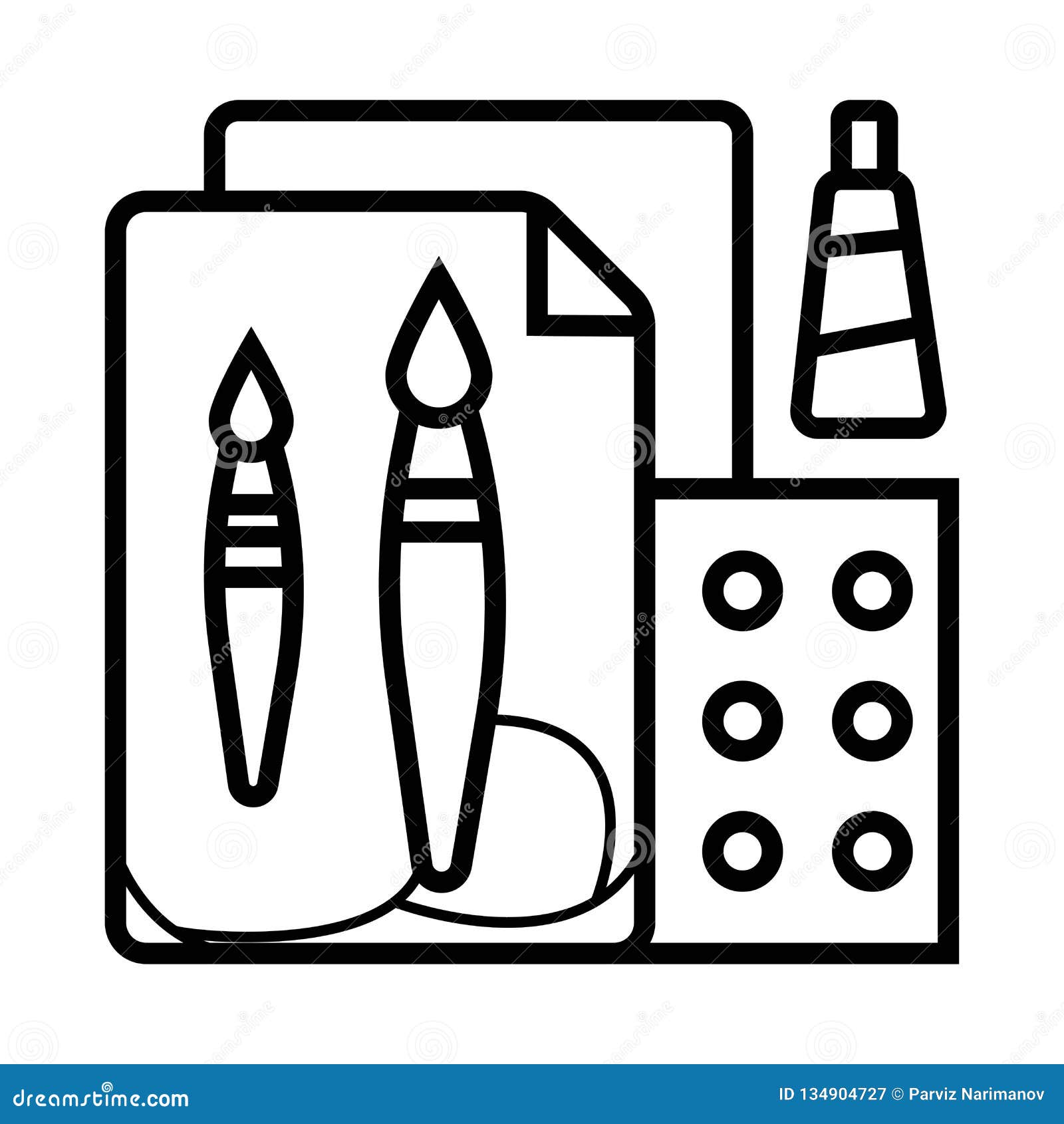 Art icon vector stock illustration. Illustration of decoration - 134904727