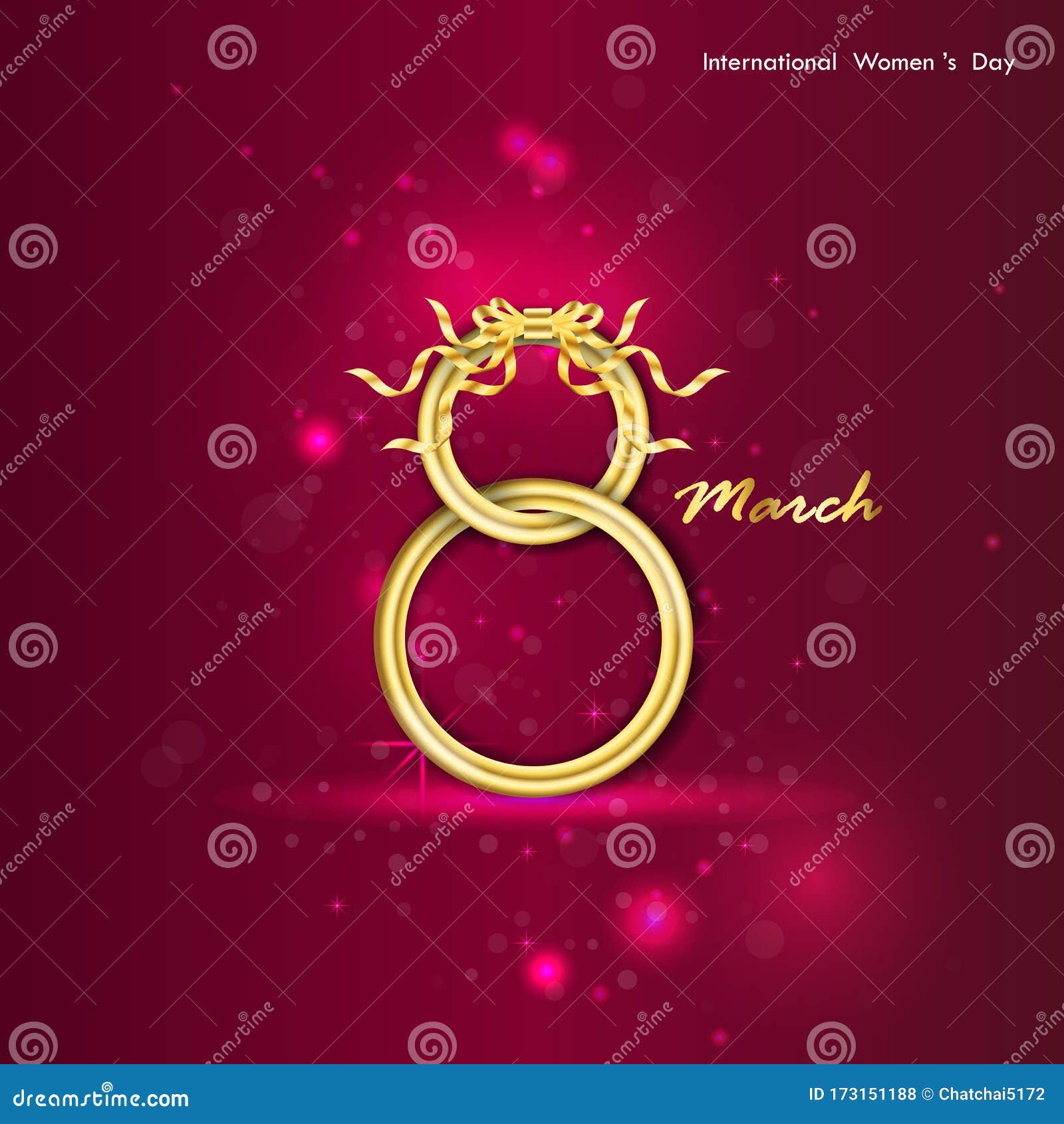 Abstract Golden Greeting Card.Golden Number Eight and Glitter Gold ...