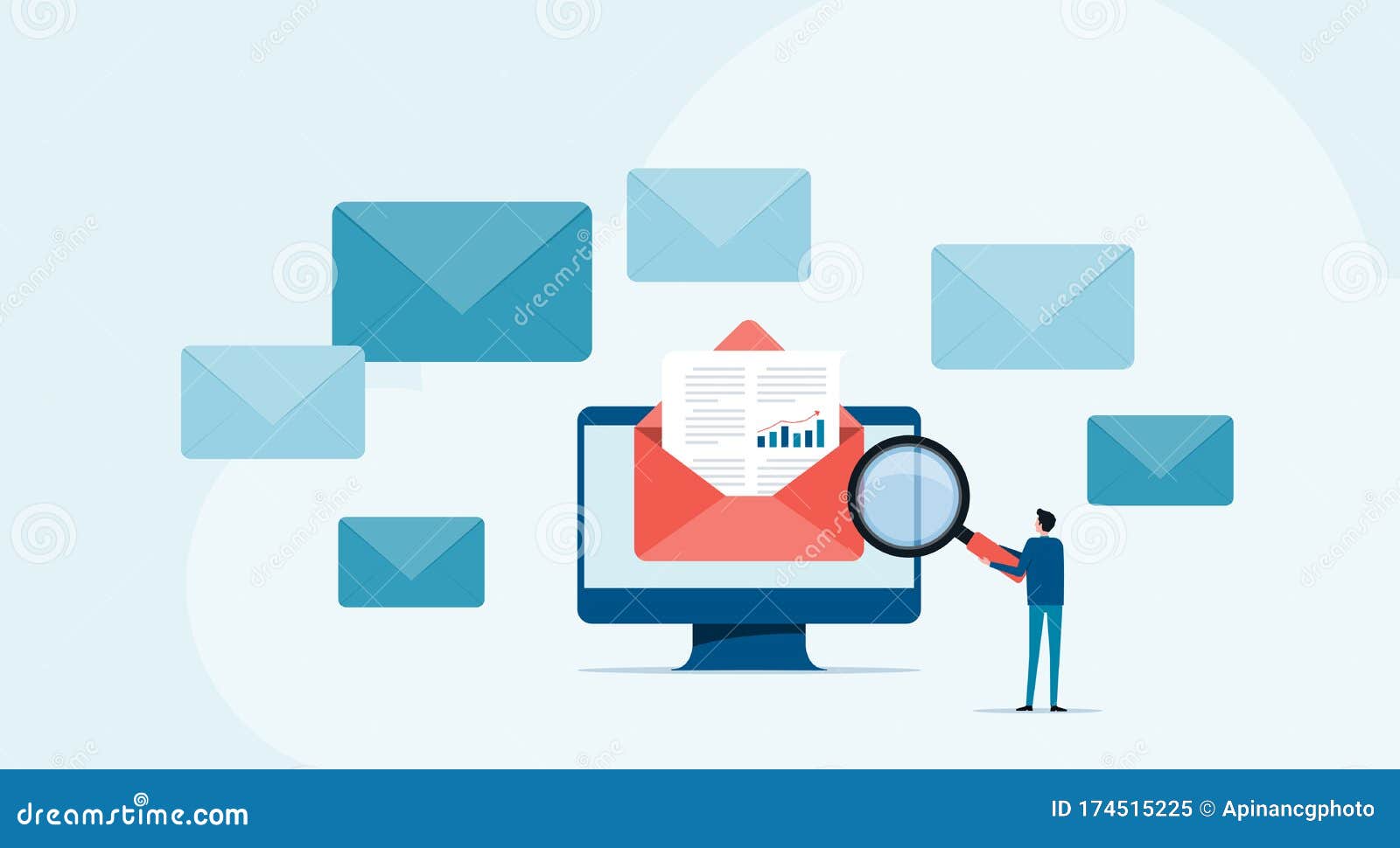 Business Man Read Document Student Study Abstract Background Vector ...