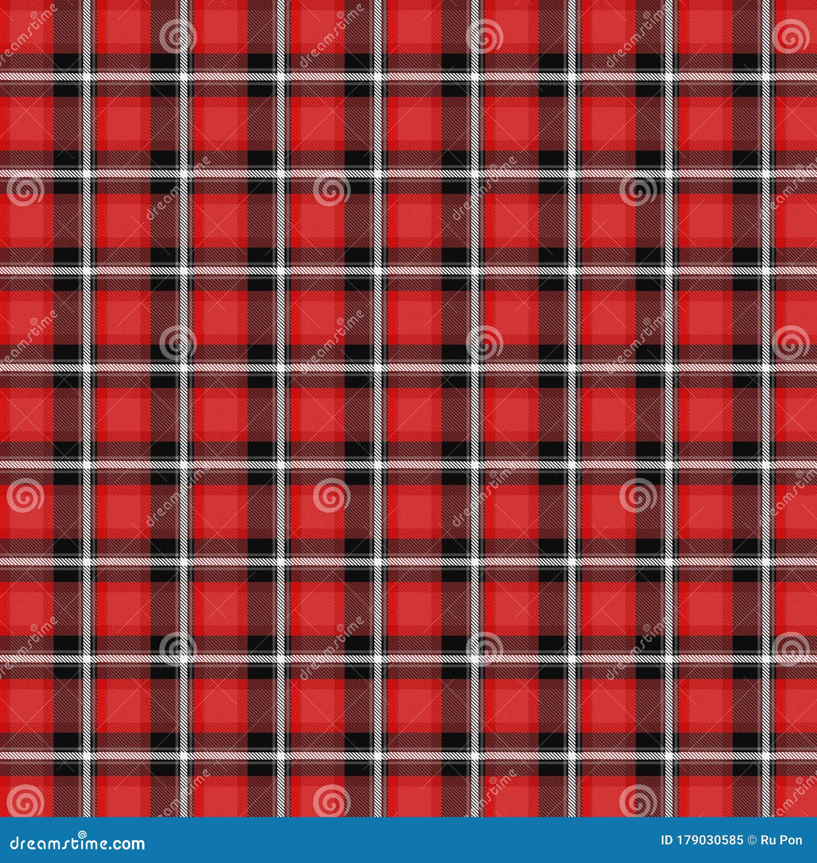 Red Plaid Pattern. Scottish Pattern in Red and White Cage. Scottish ...
