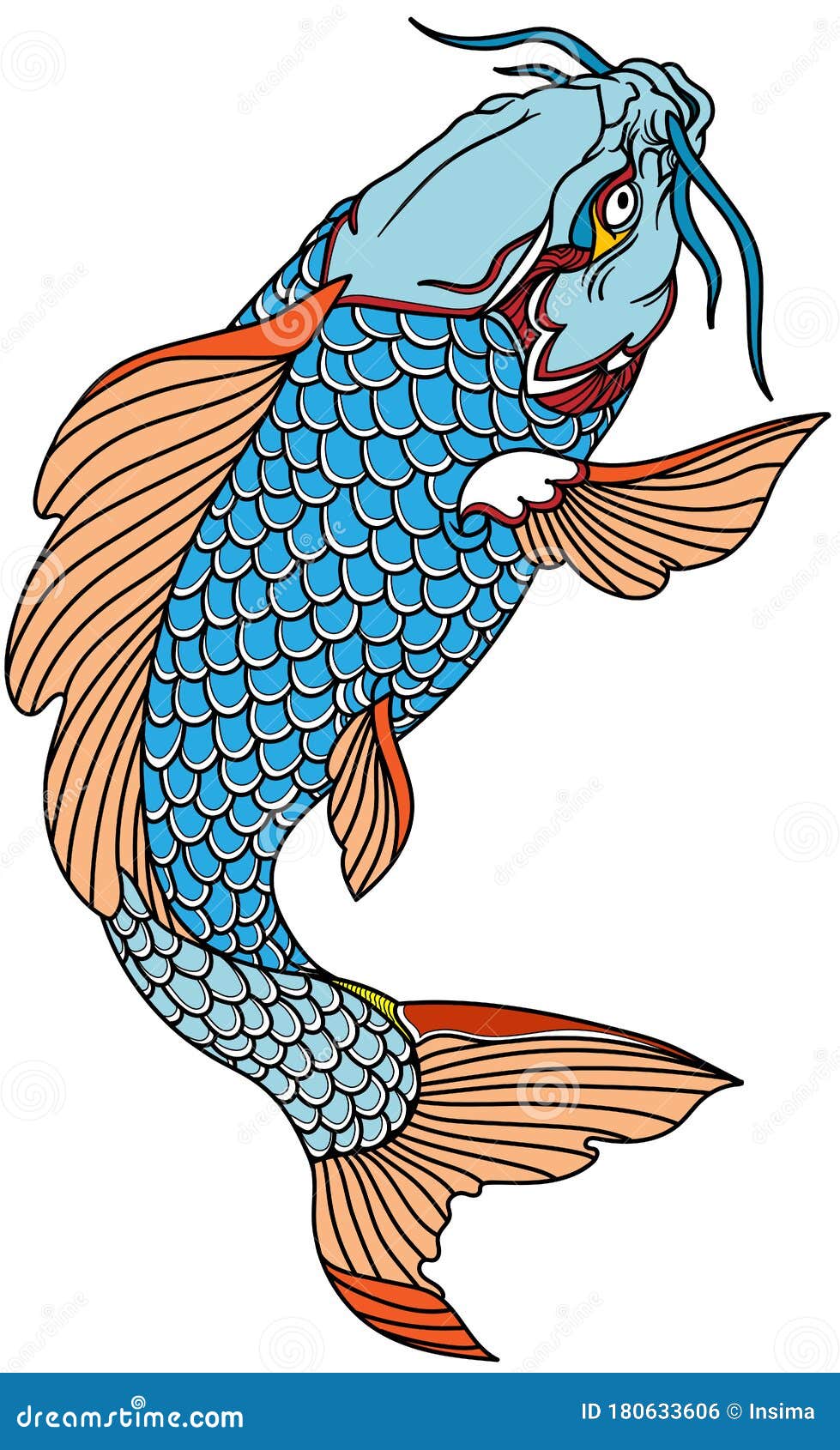 Blue Carp Fish Royalty-Free Stock Photo | CartoonDealer.com #60855177