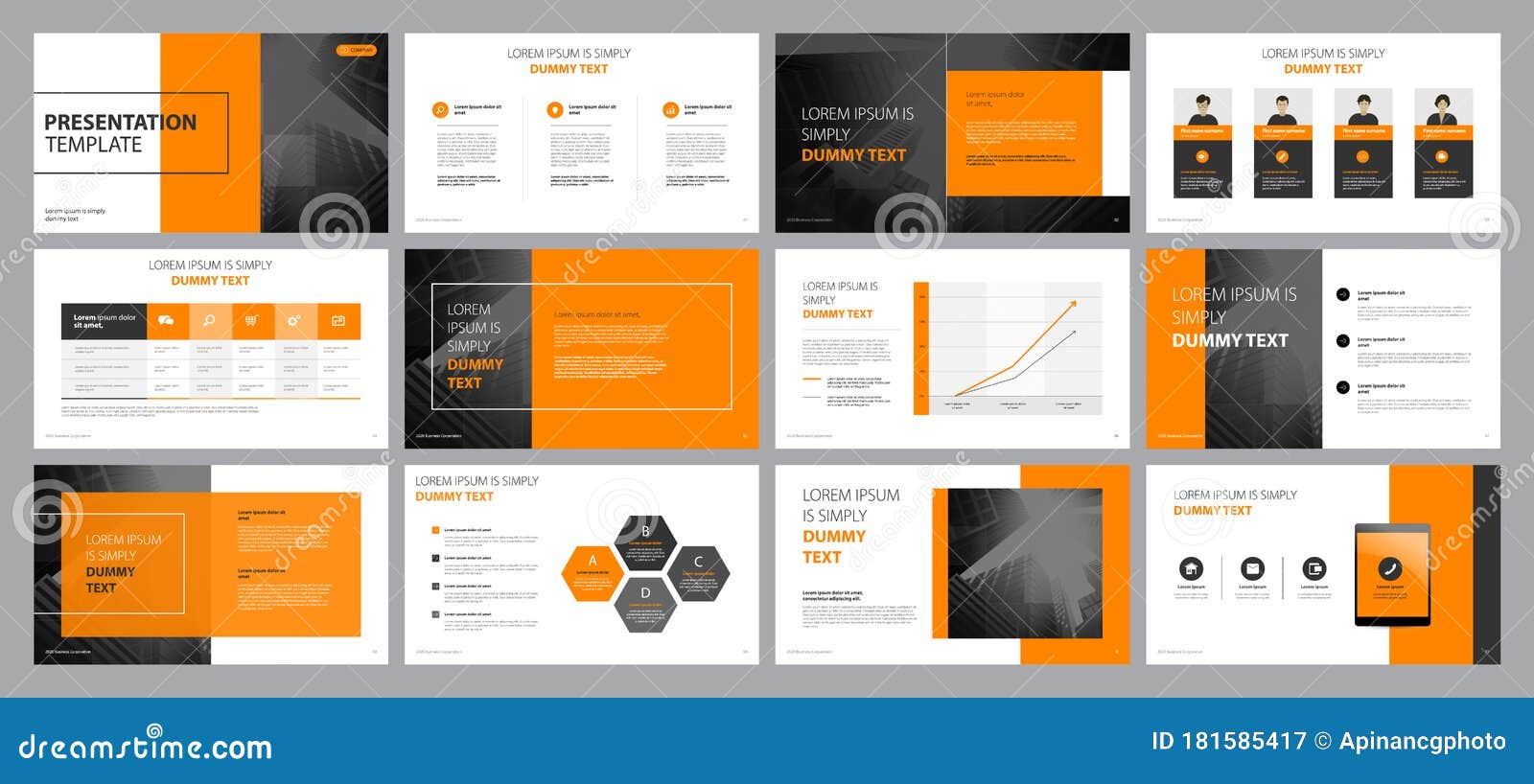Business Presentation Backgrounds Design Template and Page Layout ...
