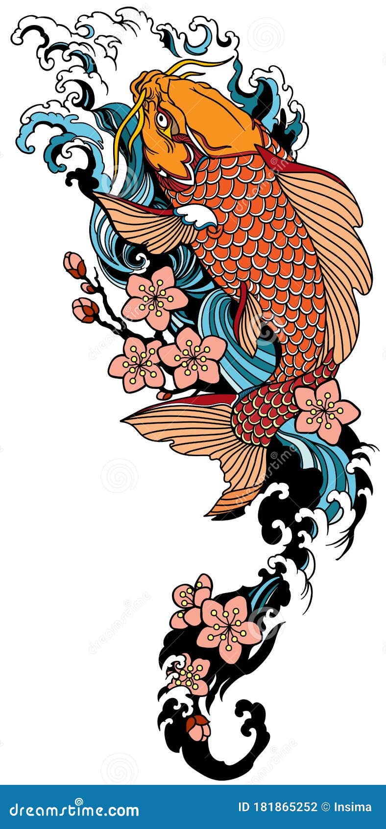 Traditional Koi Tattoo Designs
