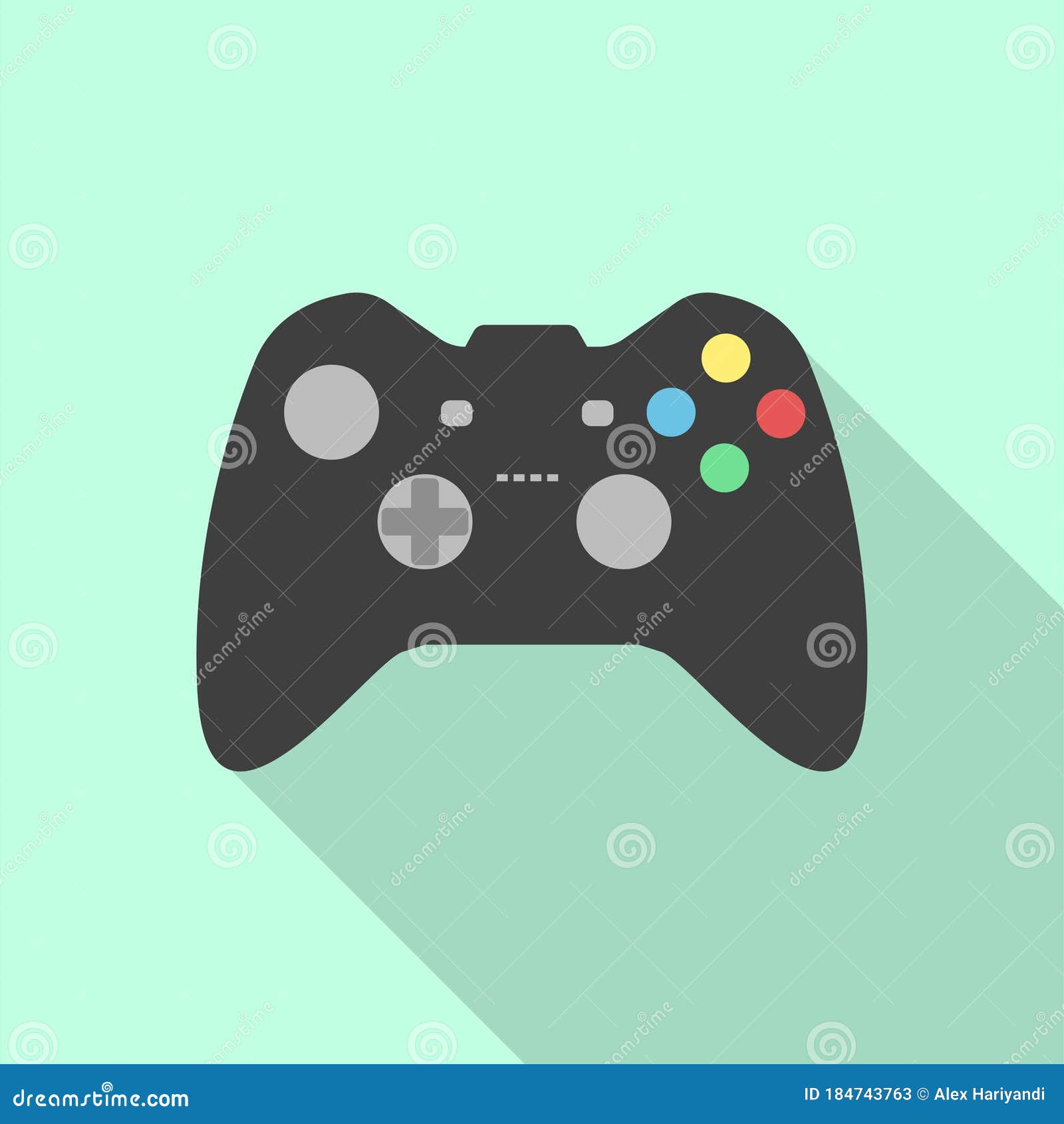 Joystick Gaming Icon Vector Illustration Stock Vector - Illustration of ...