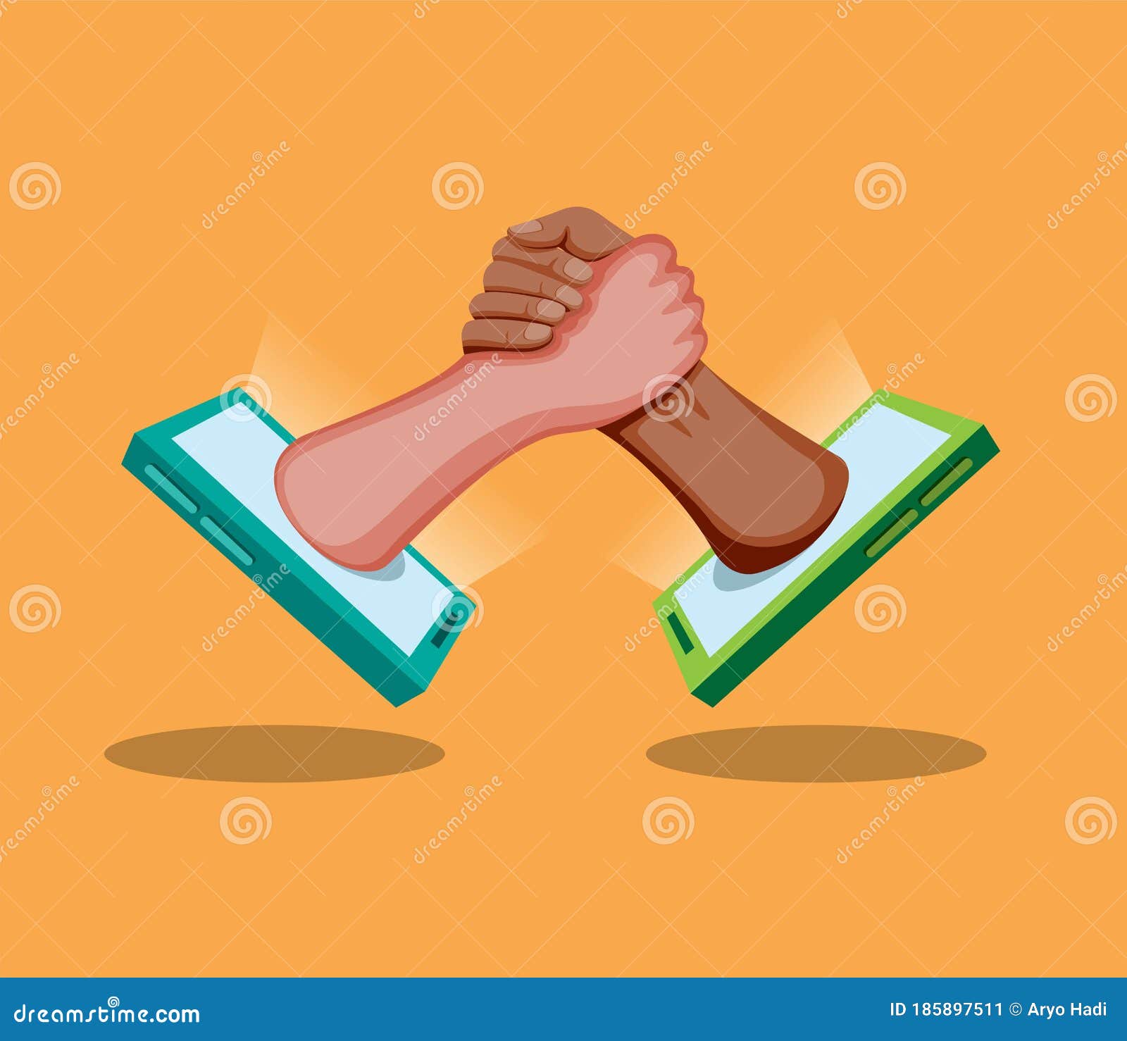 Diversity Handshake - People Of Different Colour Shaking Hands Cartoon ...