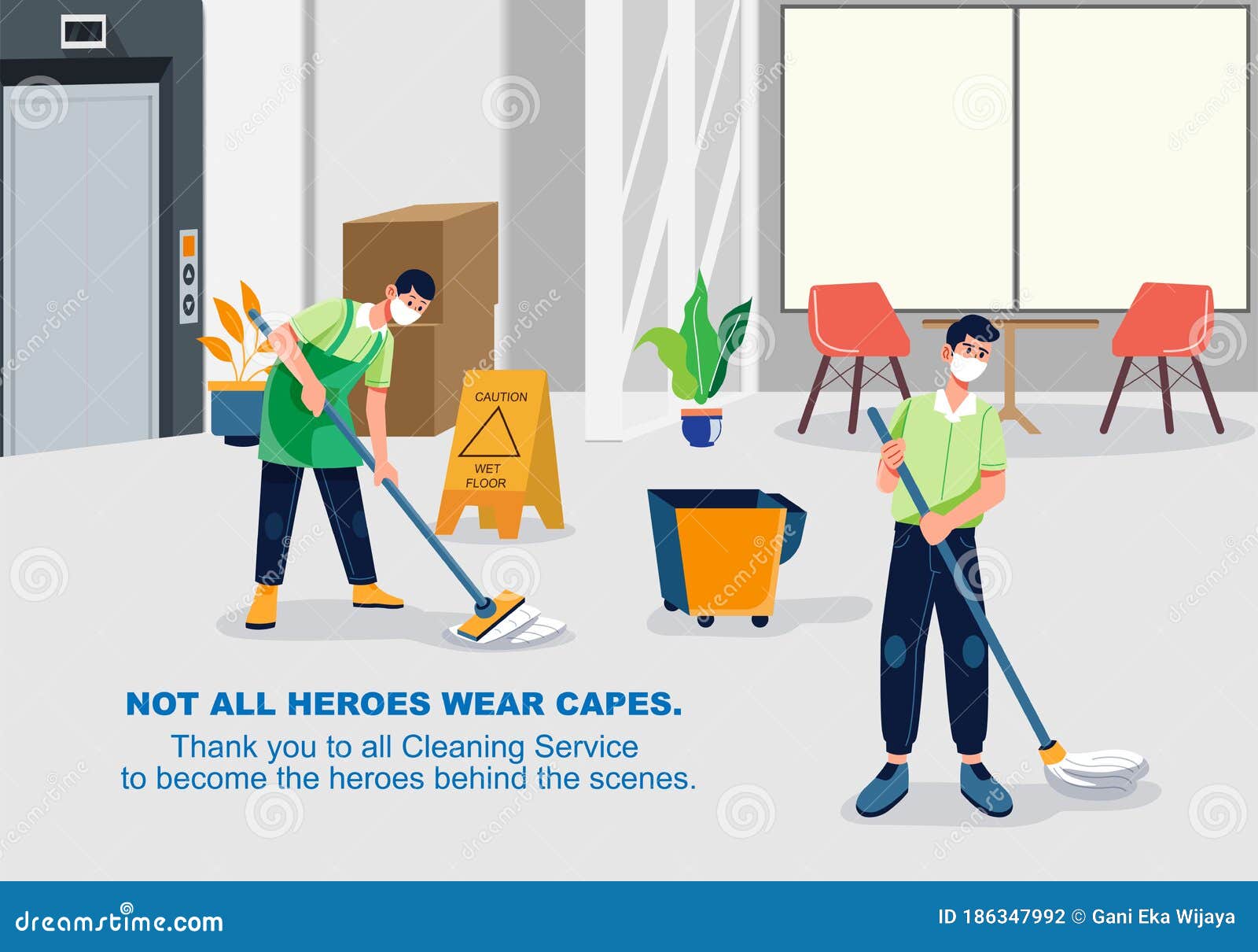 Illustration Of Appreciation For People On The Front Lines. The Text ...