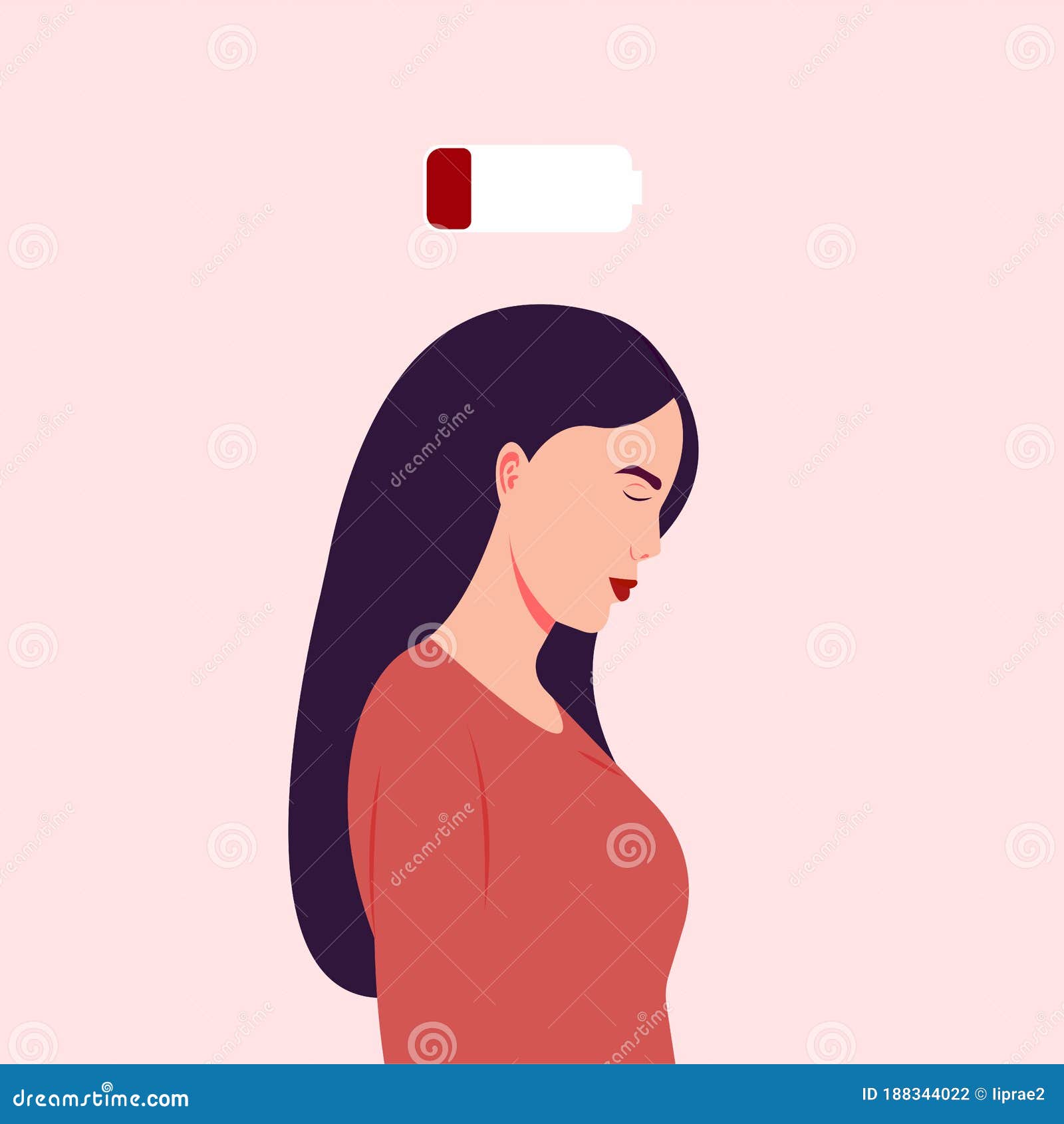 Pop Art Upset Young Girl Sitting On The Floor. Depressed Crying Woman ...