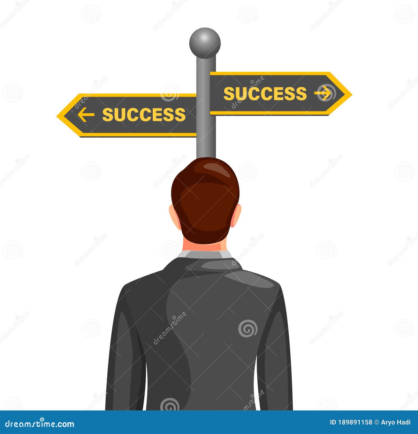 Confusing Signpost With Many Arrows, Decide And Choose Right Way ...