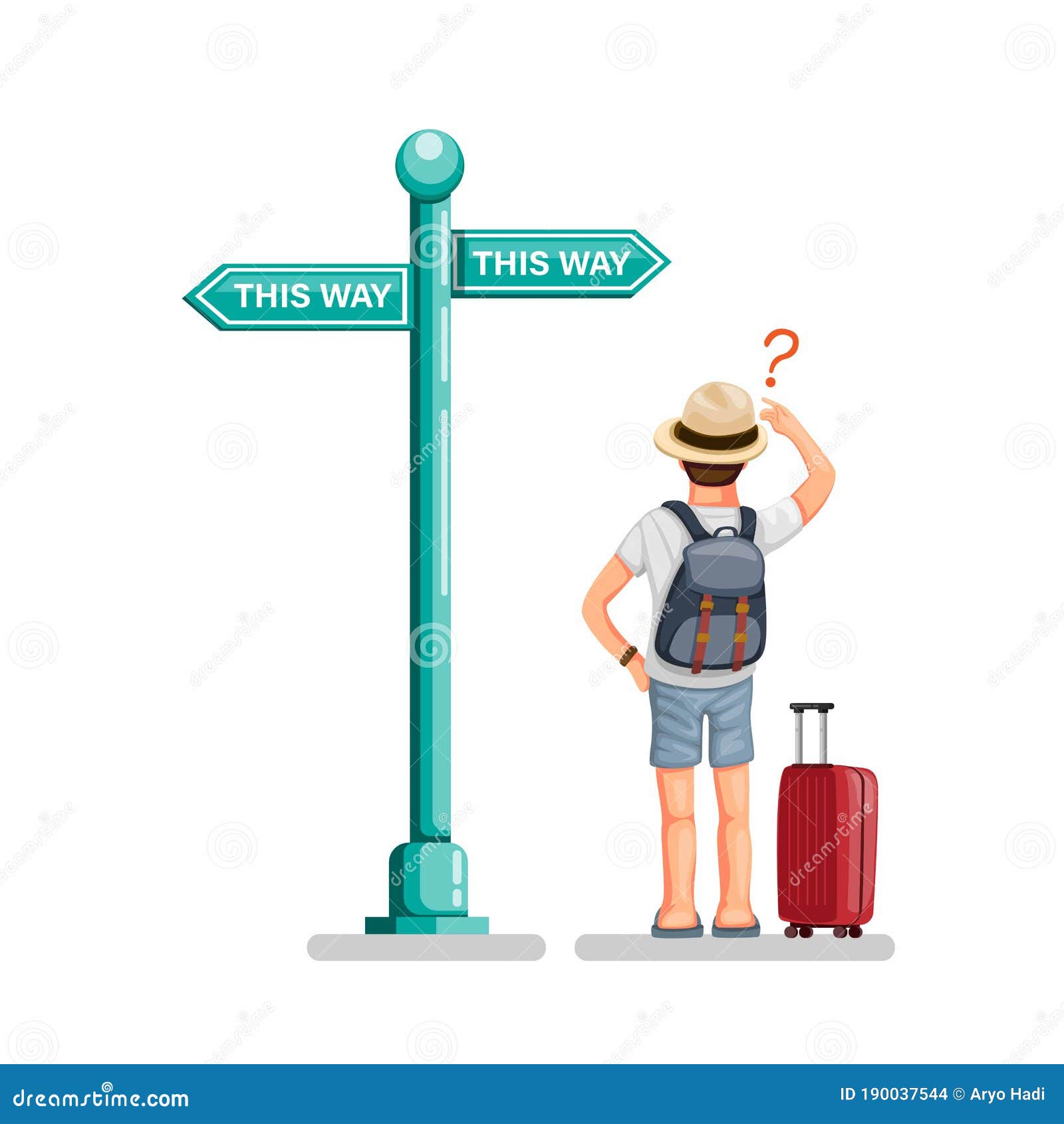 Confusing Directions Clipart