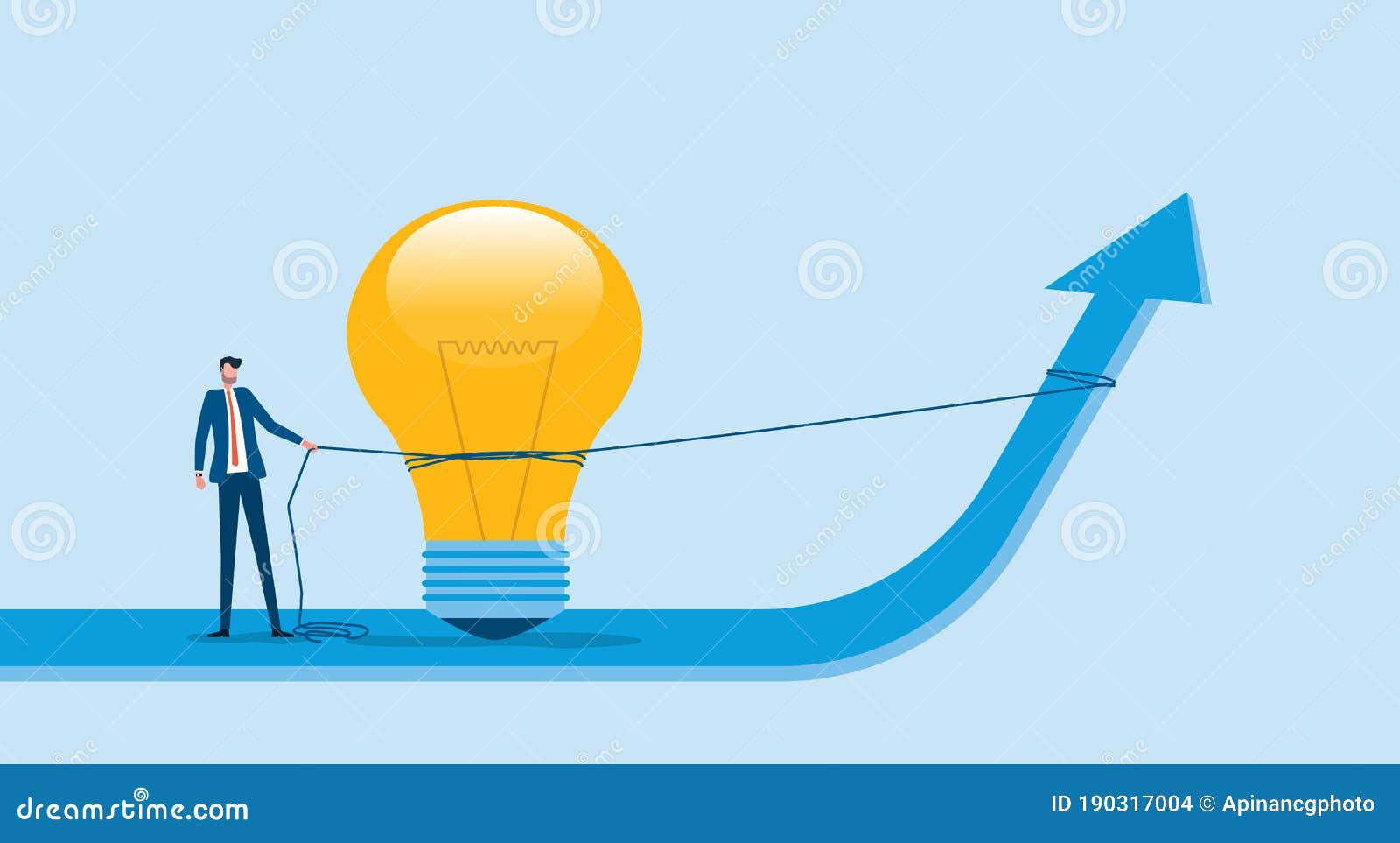 Flat Vector Design Creative Idea for Business Grow Up Concept Stock ...