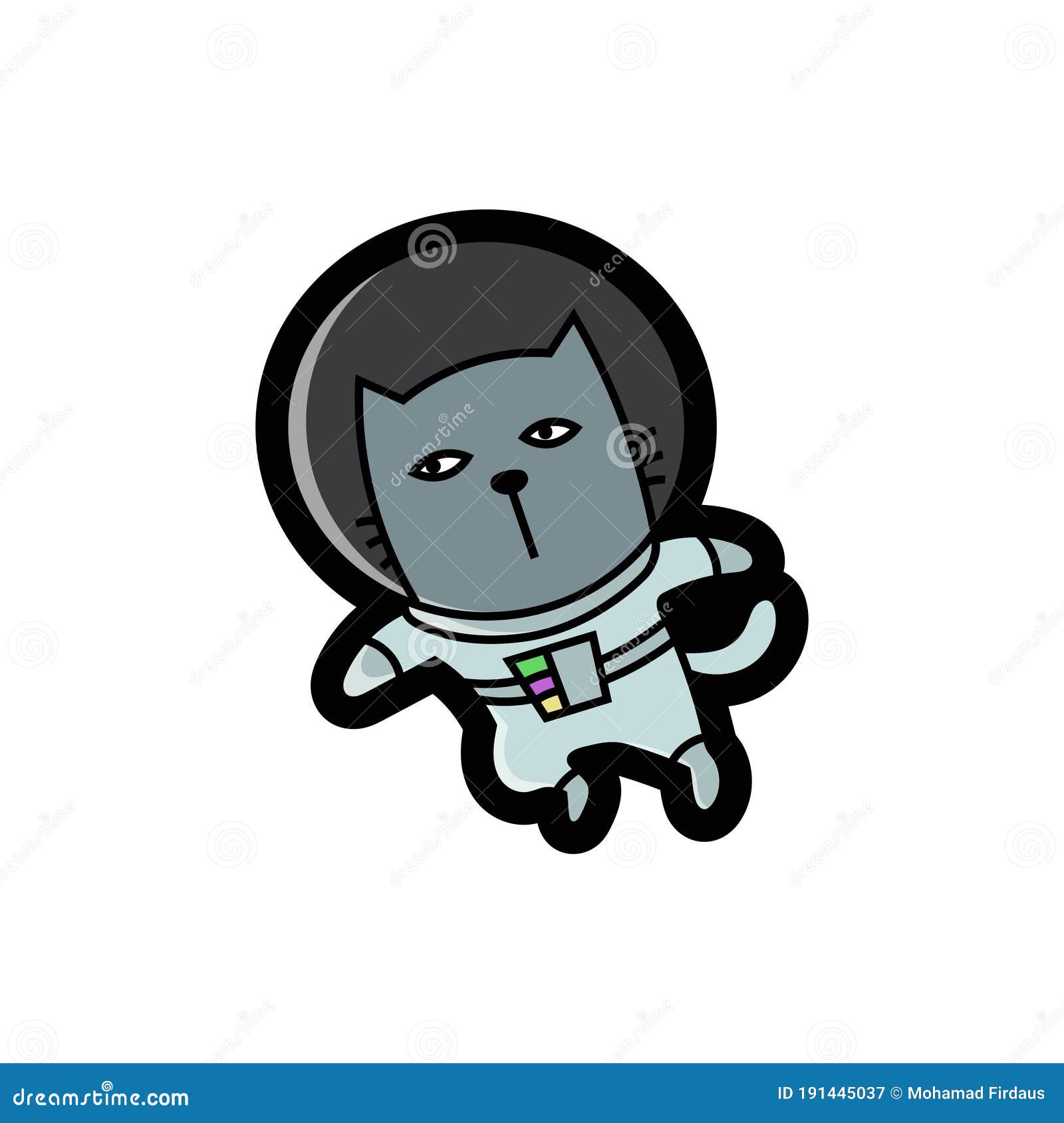 Cute Space Cat, Kitty Drawings Stock Illustration - Illustration of ...
