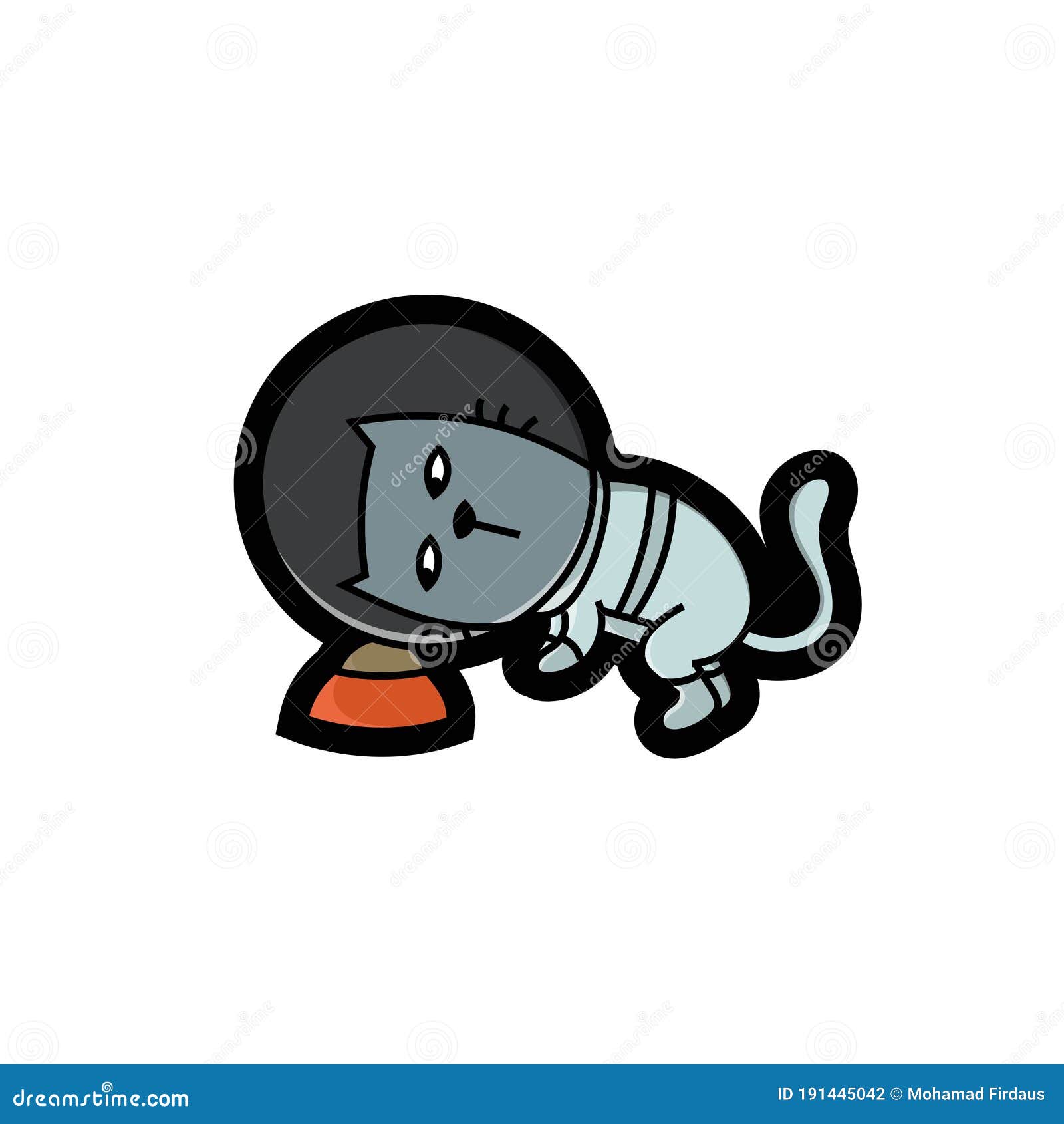 Cute Space Cat, Kitty Drawings Stock Illustration - Illustration of ...