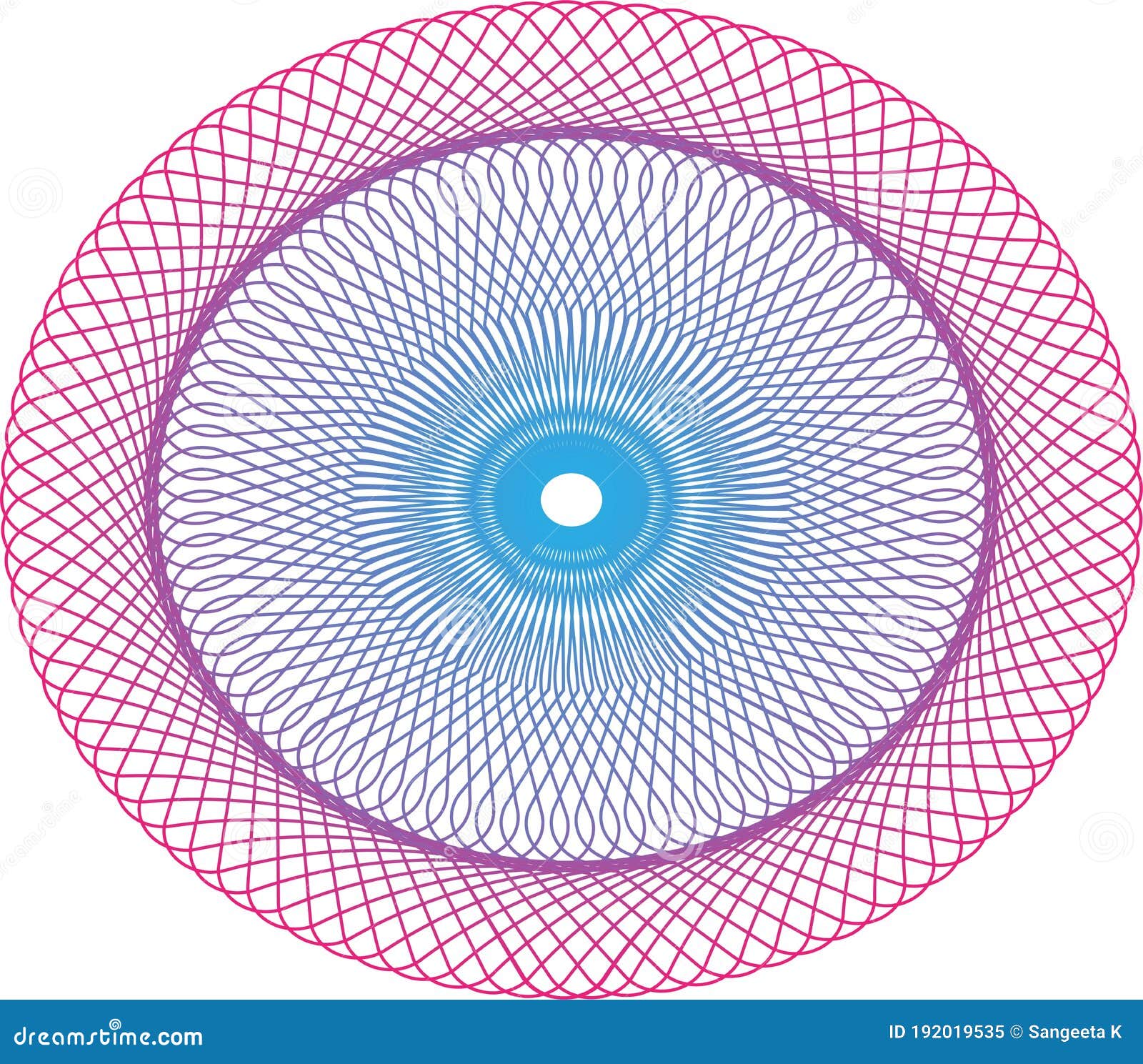 Spirographic Effect Design Vector or Illustration Art & Illustration ...