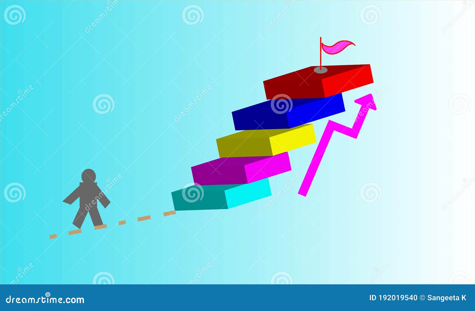 A Success or Victory Vector or Illustration Art & Illustration Stock ...