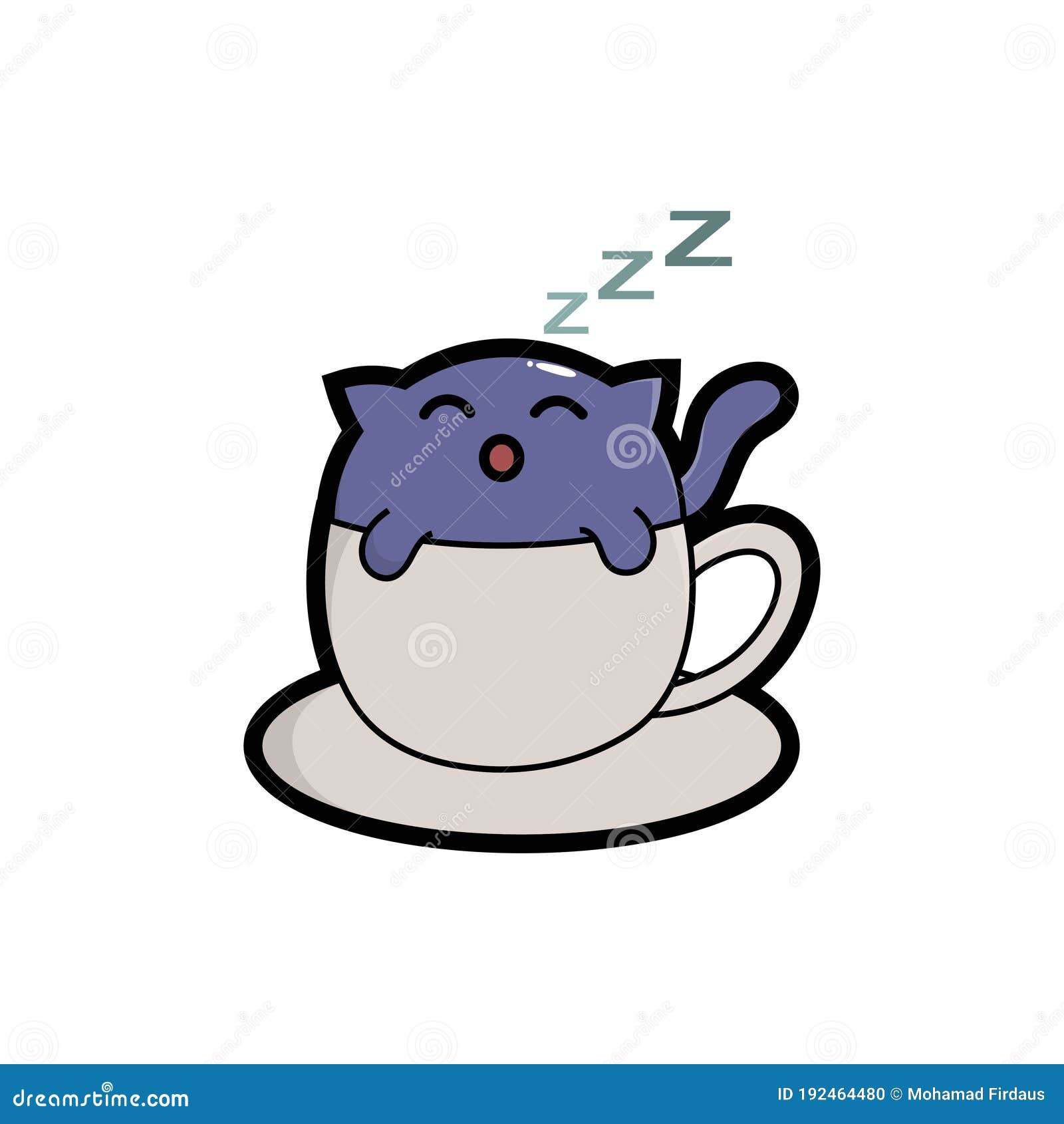 Good Morning Cute Cats, Greetings for Loved Ones or Coffee Lovers Stock ...