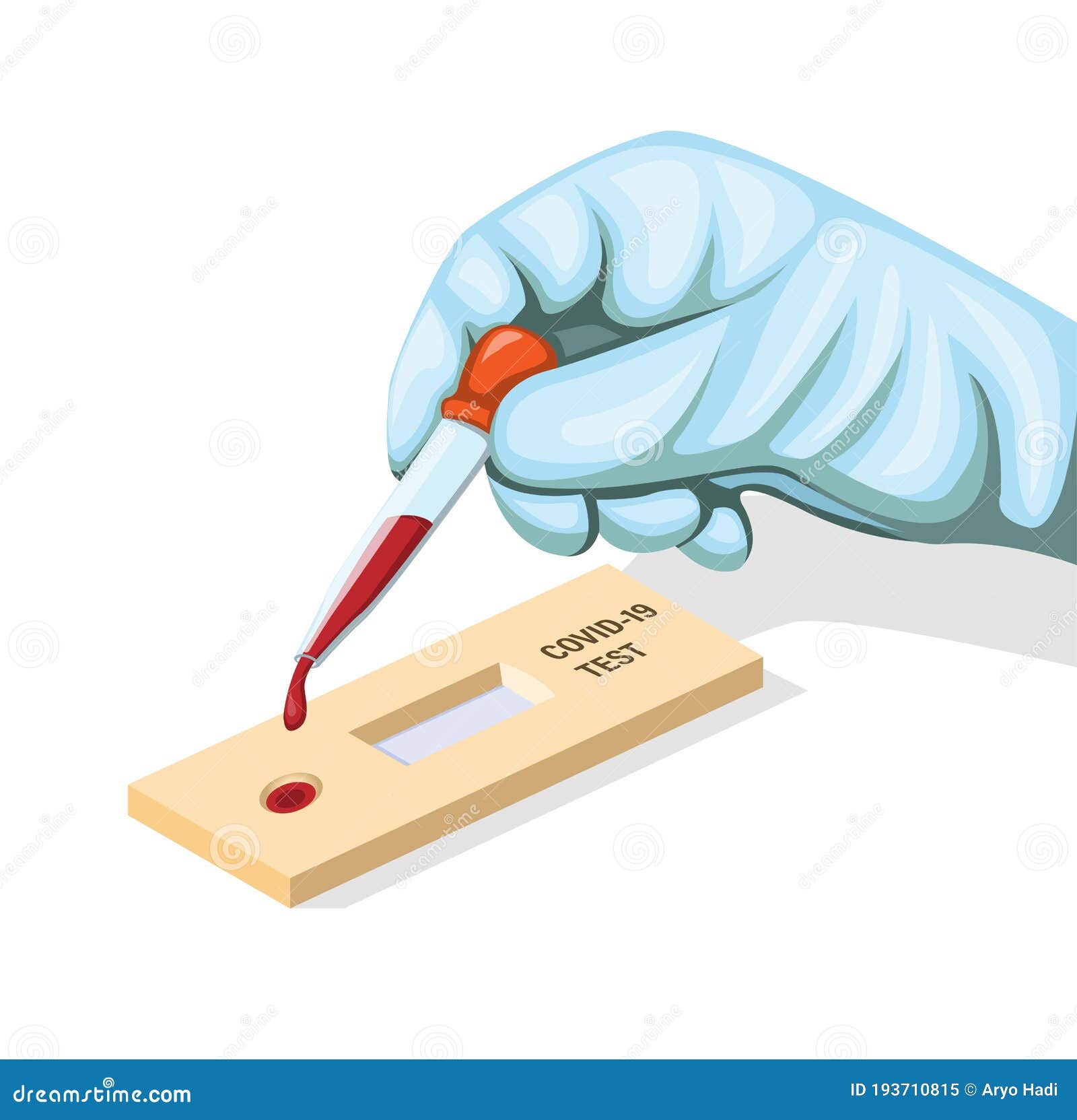 Covid-19 Rapid Antigen Test Procedure Infographic. A Doctor Takes Nasal ...