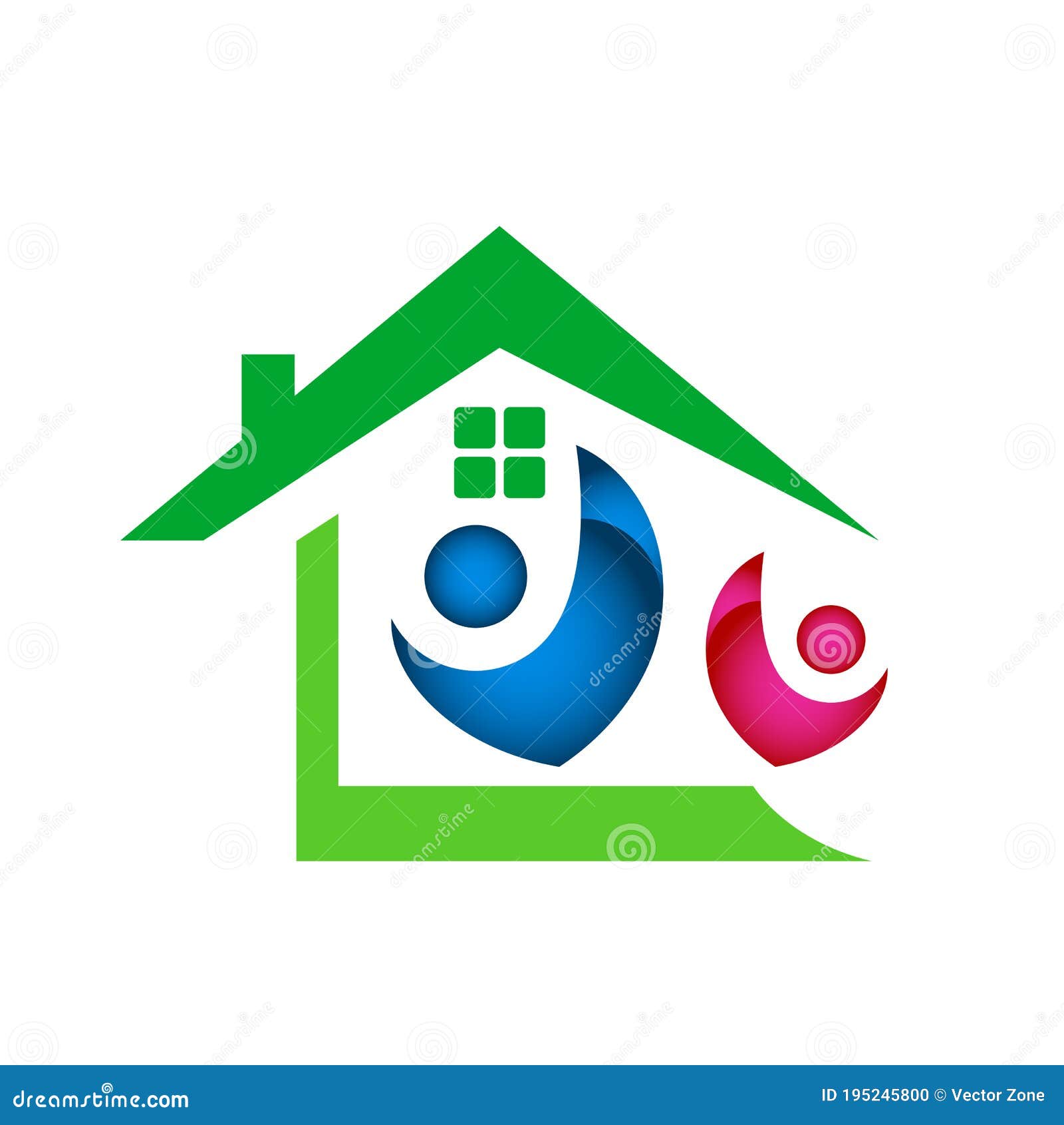 People Icon Home Teamwork Concept Logo Vector Team Work Icon on White ...