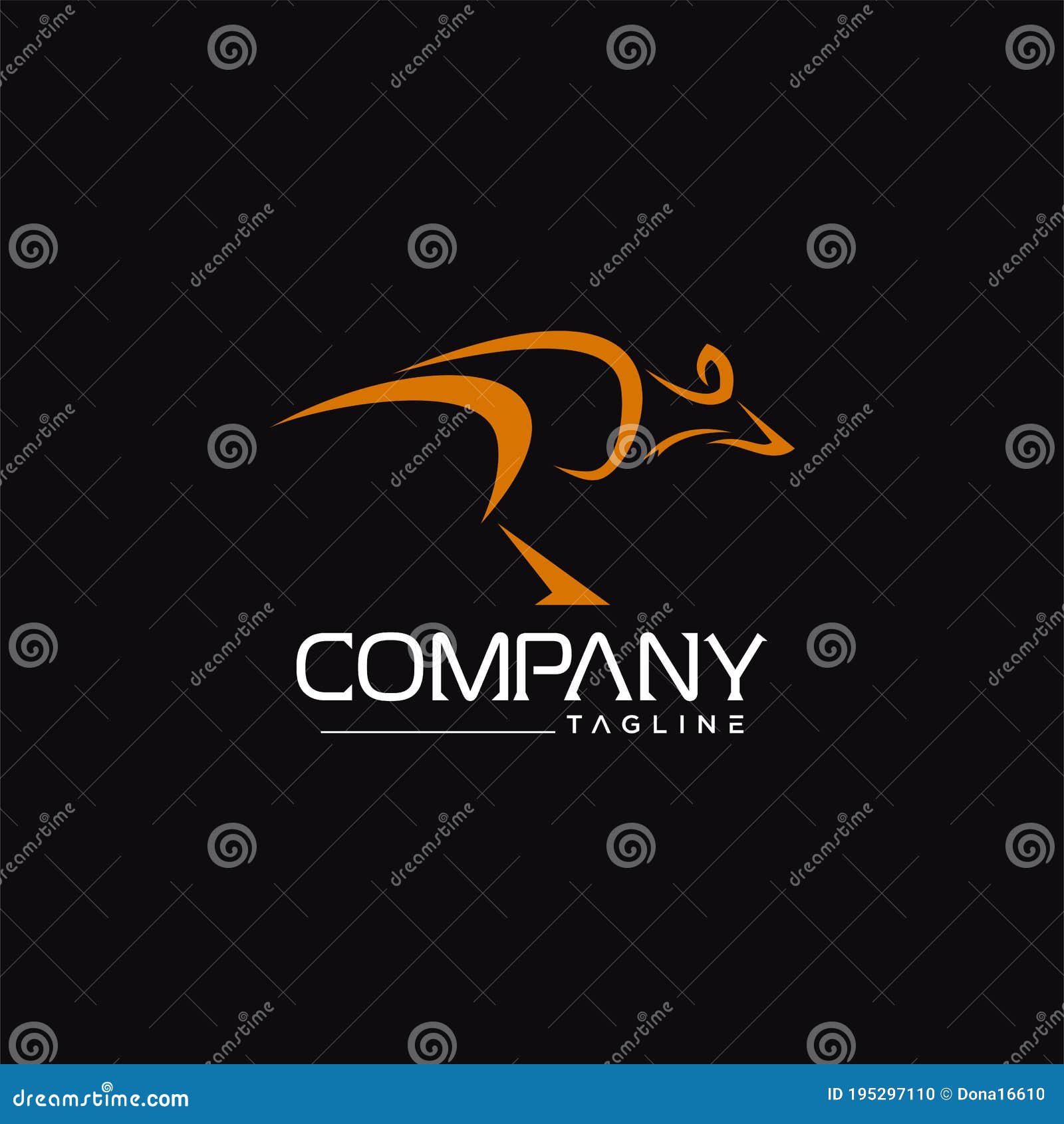 Kangaroo Logo Icon Vector, Wallaroo Jump And Run Logo Vector Line Art ...