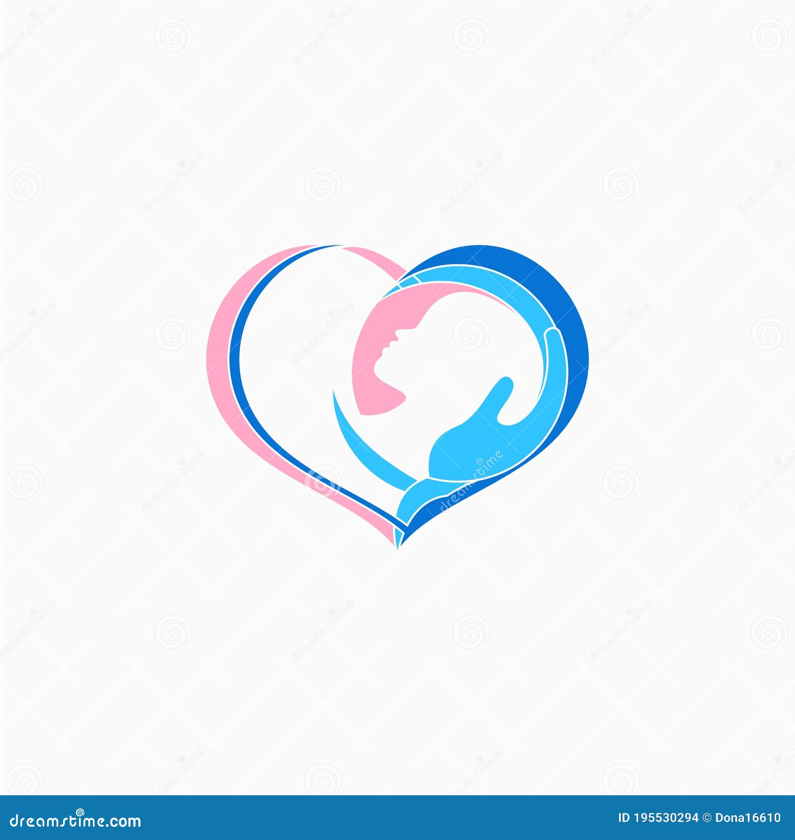 Baby logo stock vector. Illustration of hair, girl, logo - 195530294