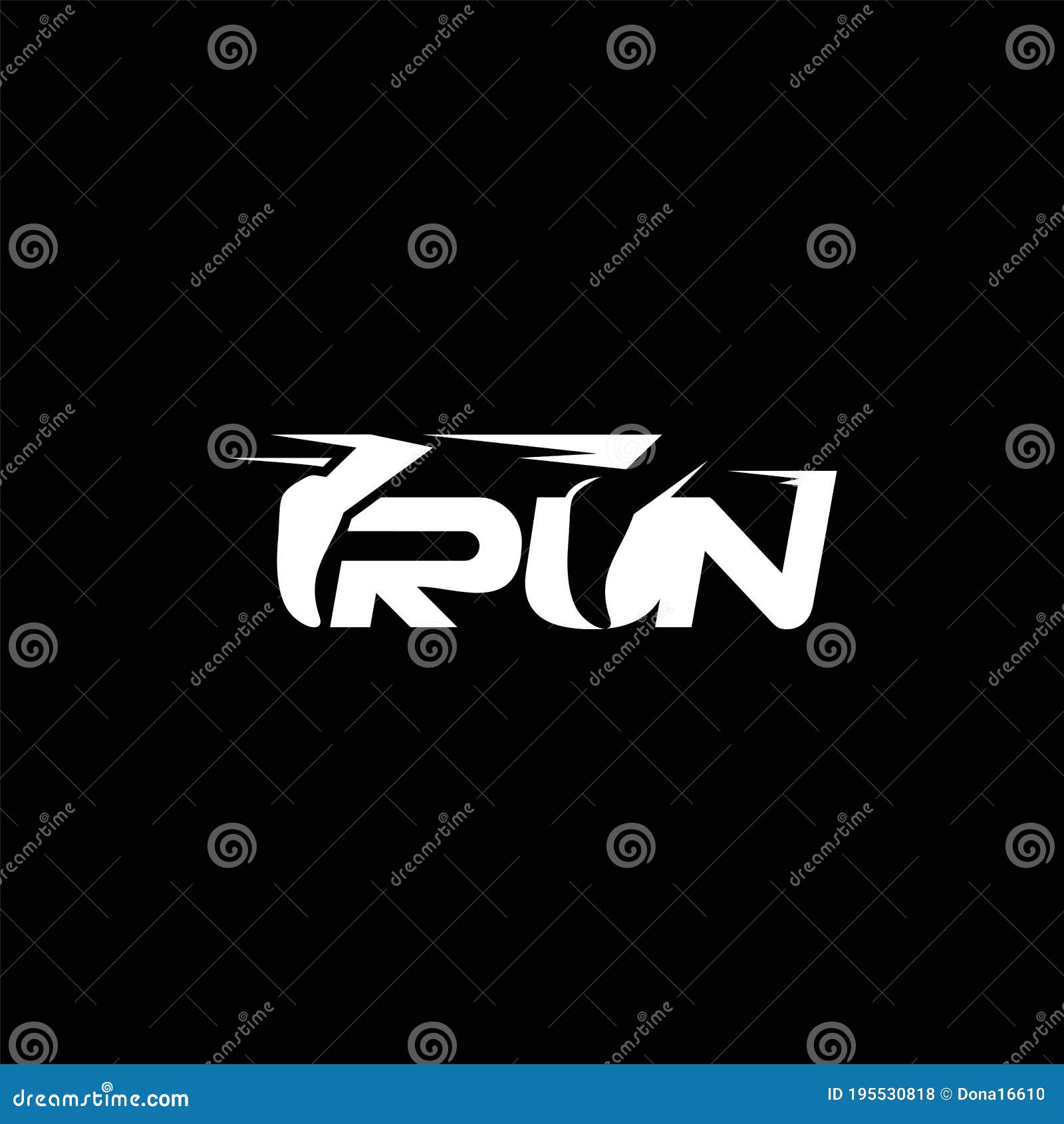 Run logo stock vector. Illustration of creative, jogging - 195530818