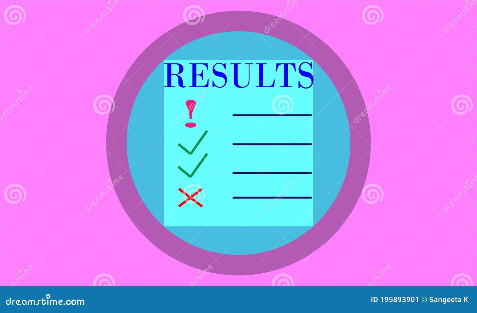 Exams Results or Outcome of Exams Vector Art Stock Vector ...