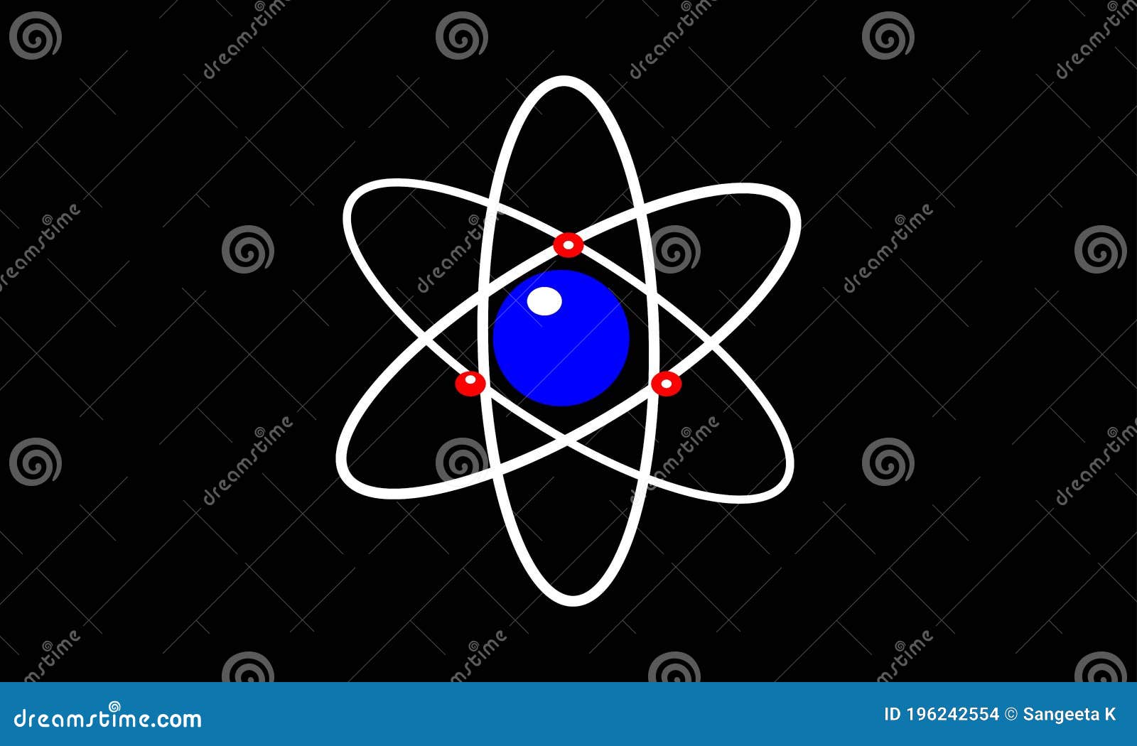 Atomic Power or Atomic Energy Vector Art and Vector Atoms Art ...