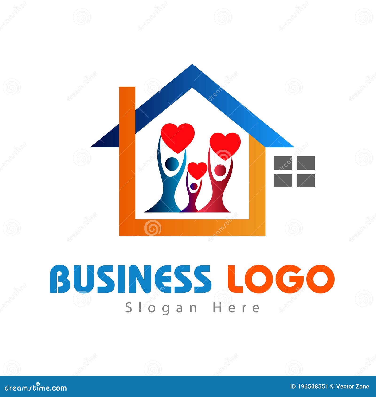 Real Estate People Family Together Buildings Logo Icons Template. Icons ...