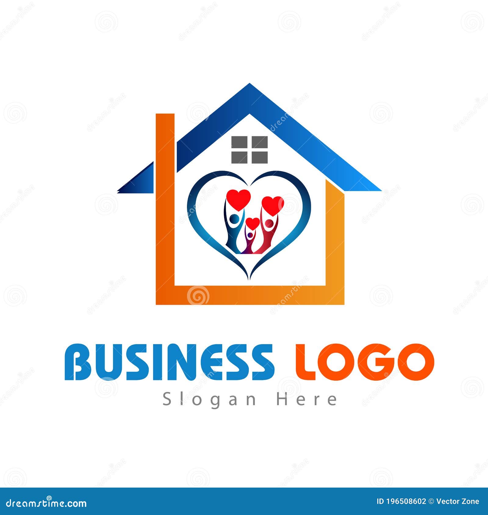 Real Estate People Family Together Buildings Logo Icons Template. Icons ...