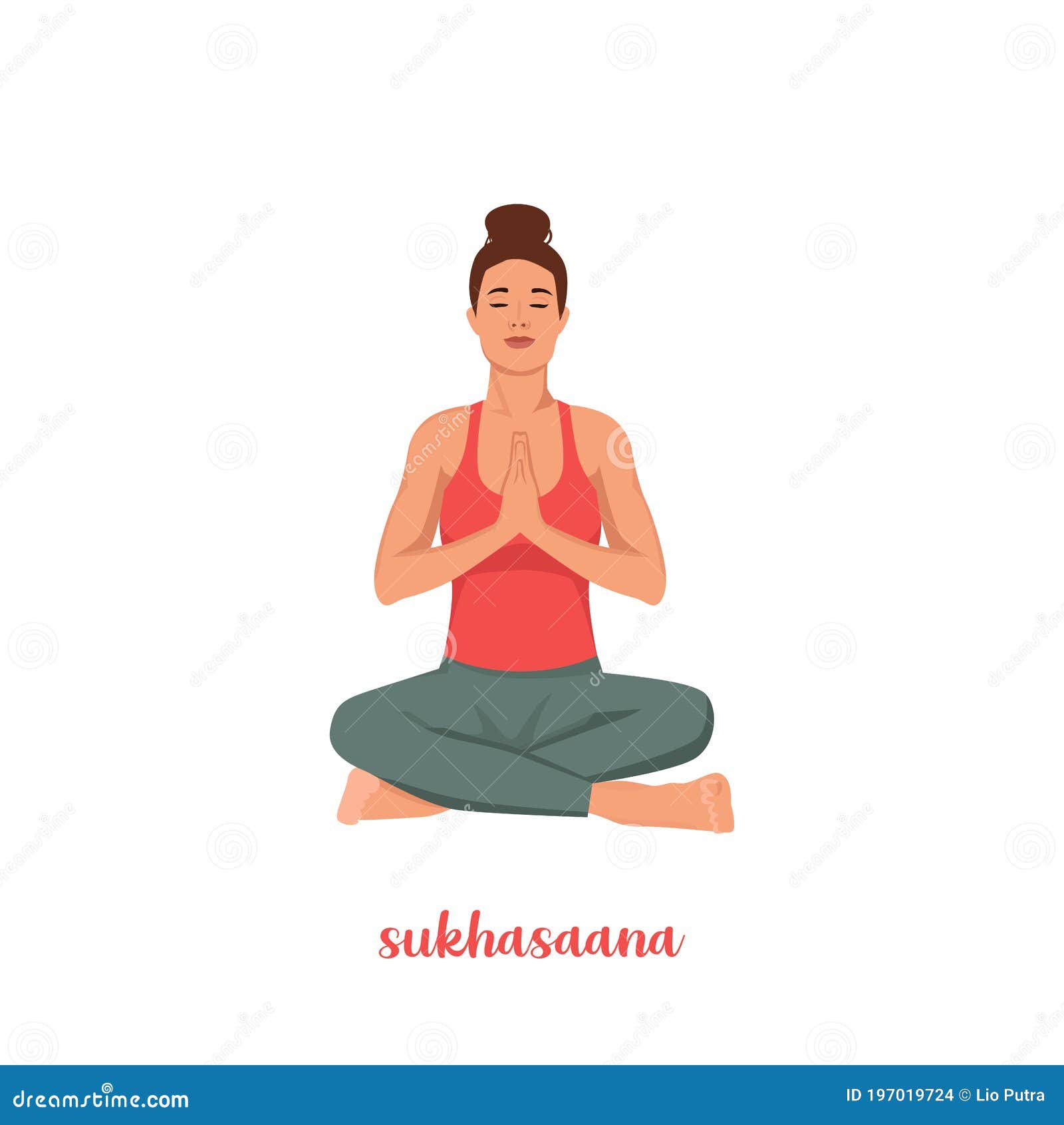 3D Human Sukhasana Or Easy Yoga Pose On Blue Background Stock Photo ...