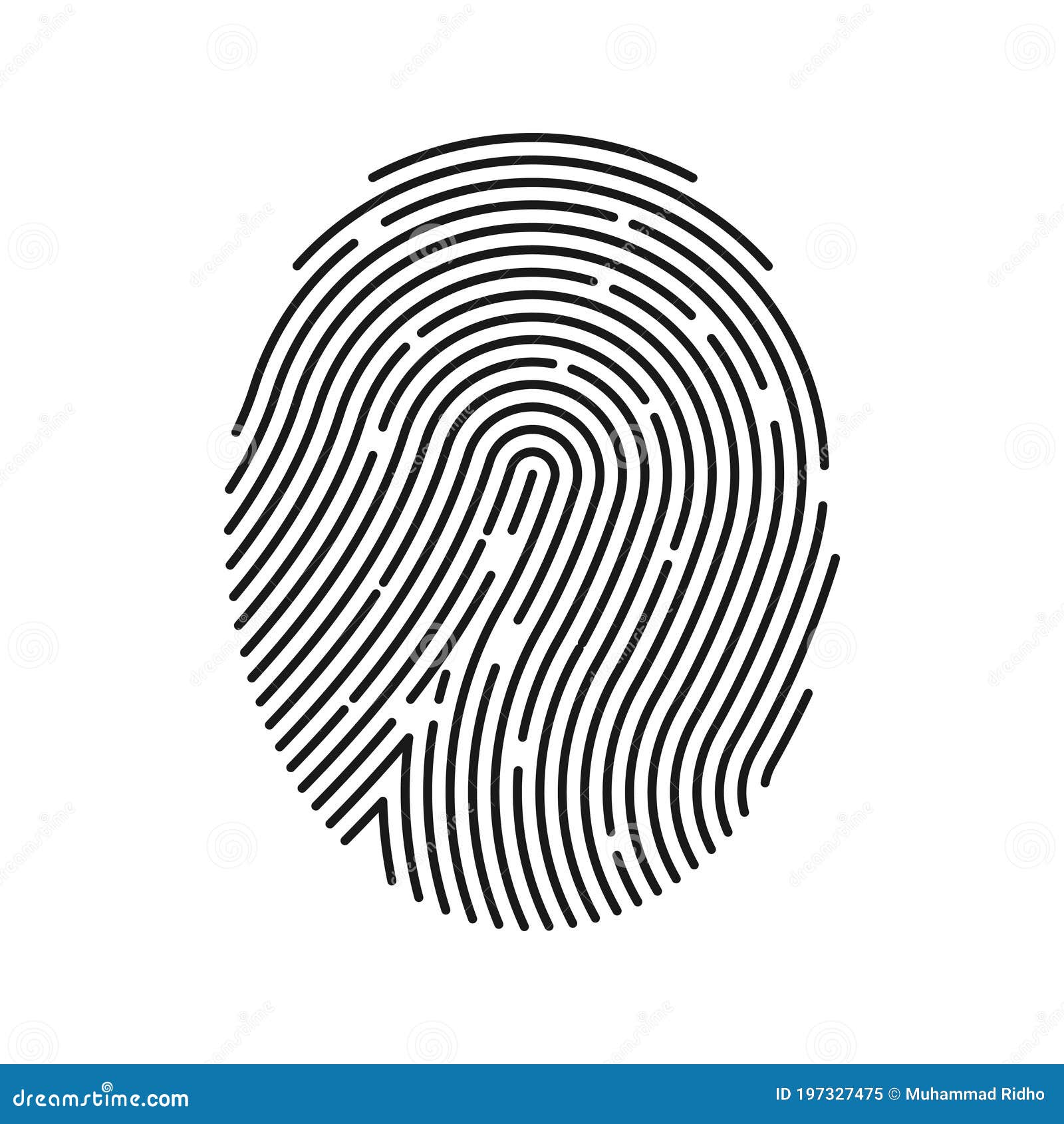 Art & Illustration of Fingerprint Stock Vector - Illustration of finger ...