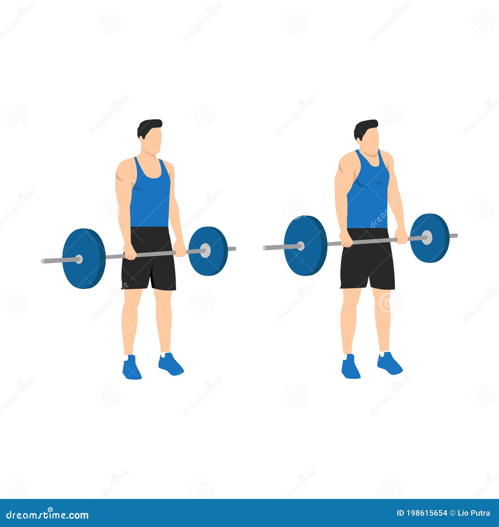 Shoulder Shrug Exercise. Stretch To Relieve Neck Pain Cartoon Vector ...