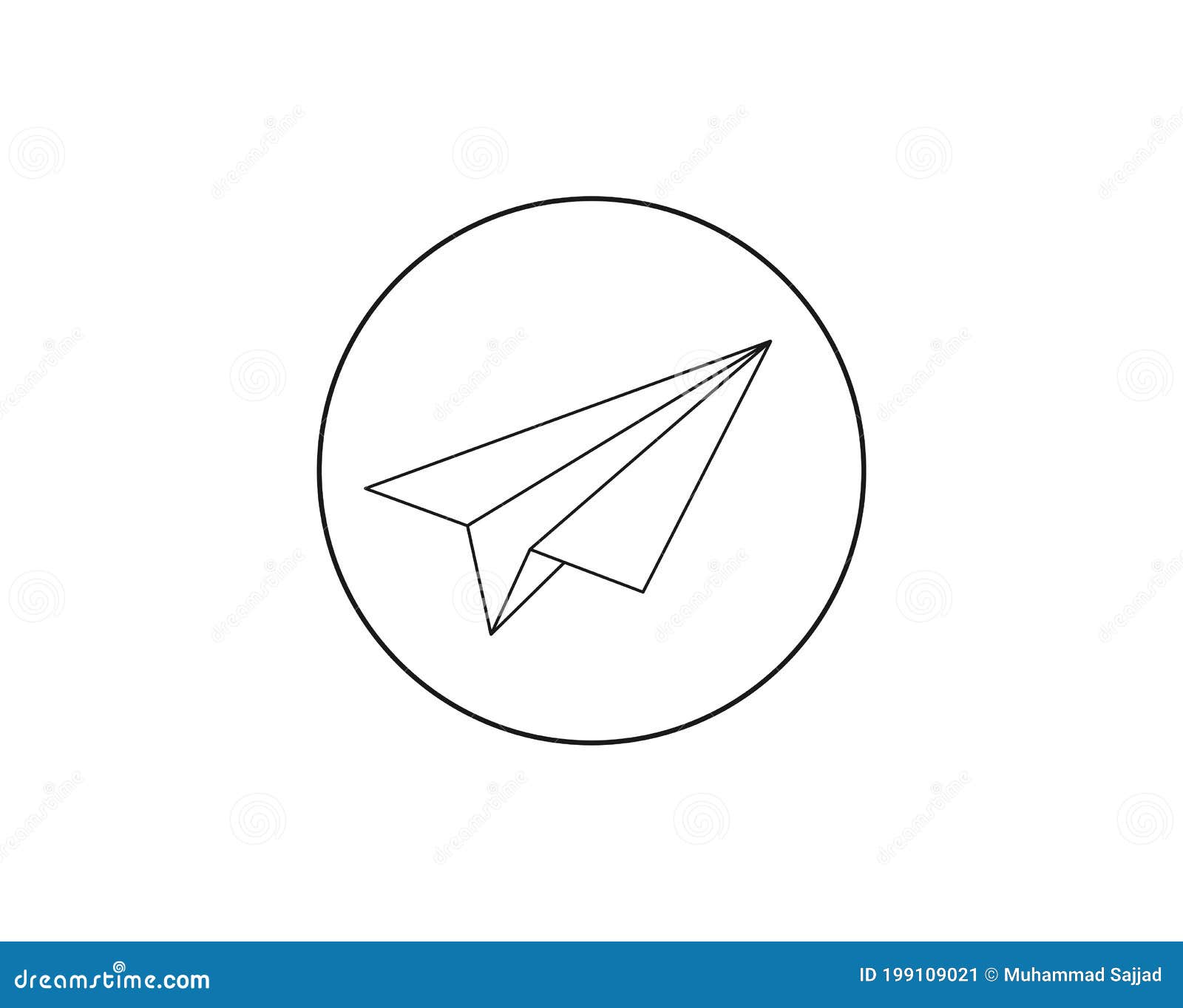 Paper Plane Icon - Flying Icon Sending Symbol Stock Vector ...