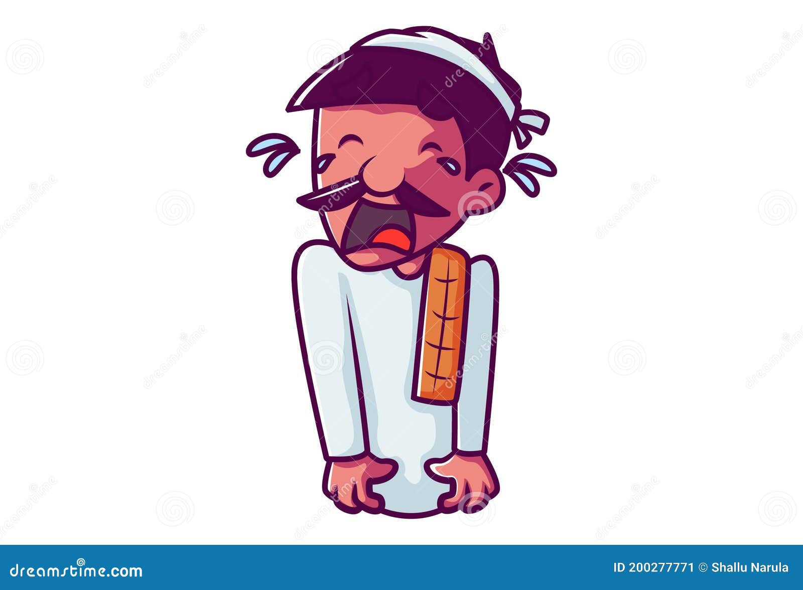 India Crying Business Woman Waving Hand Goodbye Emotion Cartoon Vector ...