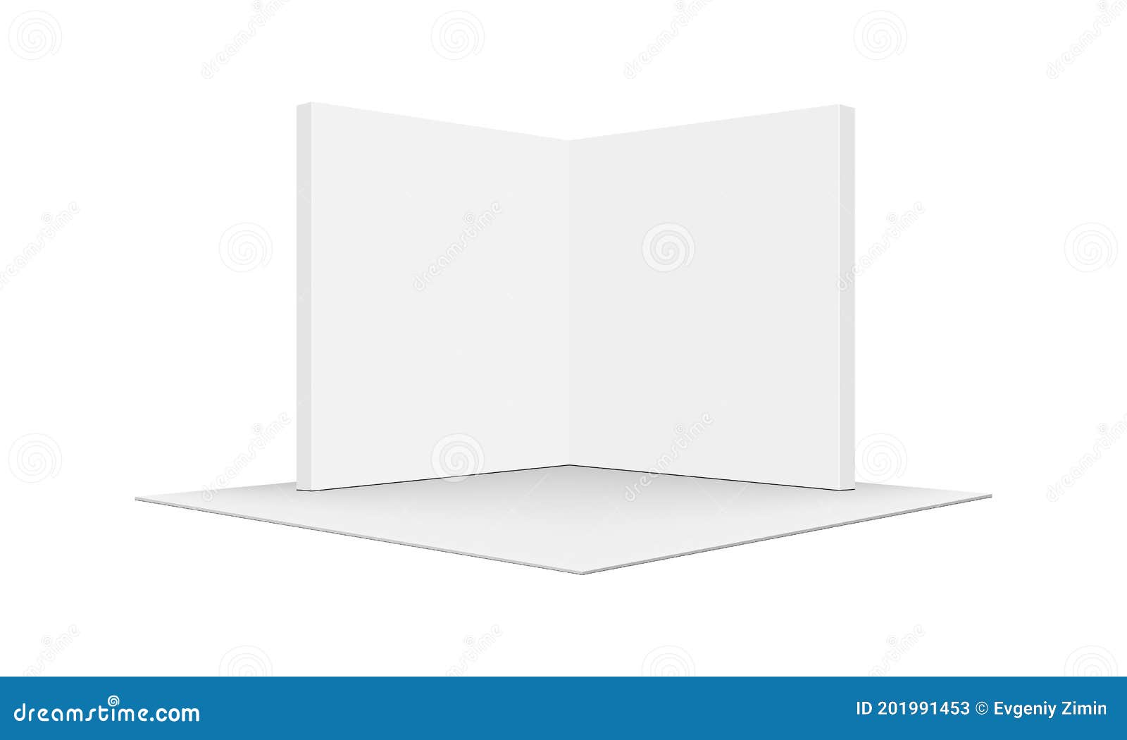 Corner Press Wall Isolated on White Background Stock Vector ...